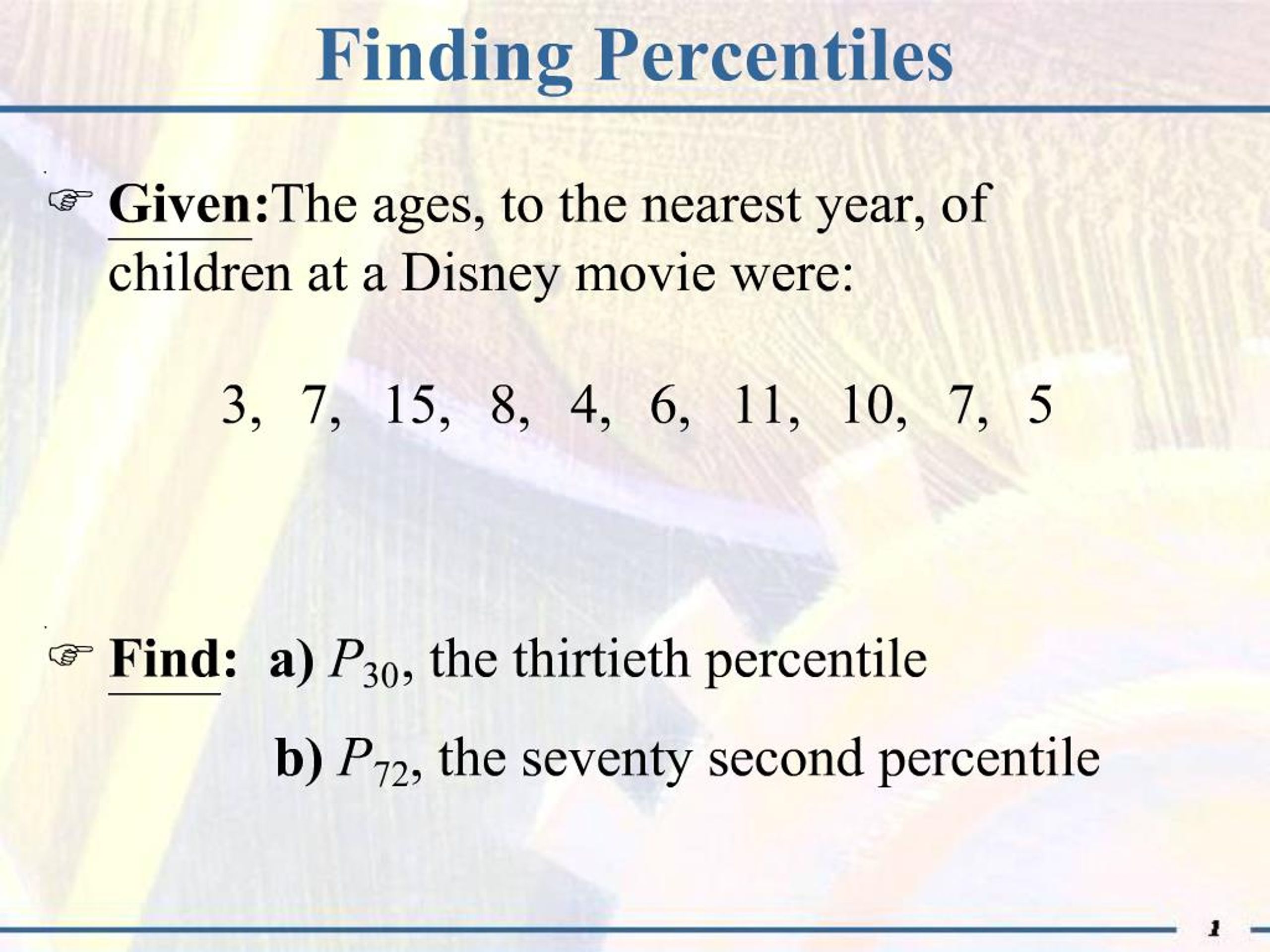 PPT - Finding Percentiles PowerPoint Presentation, free download - ID ...