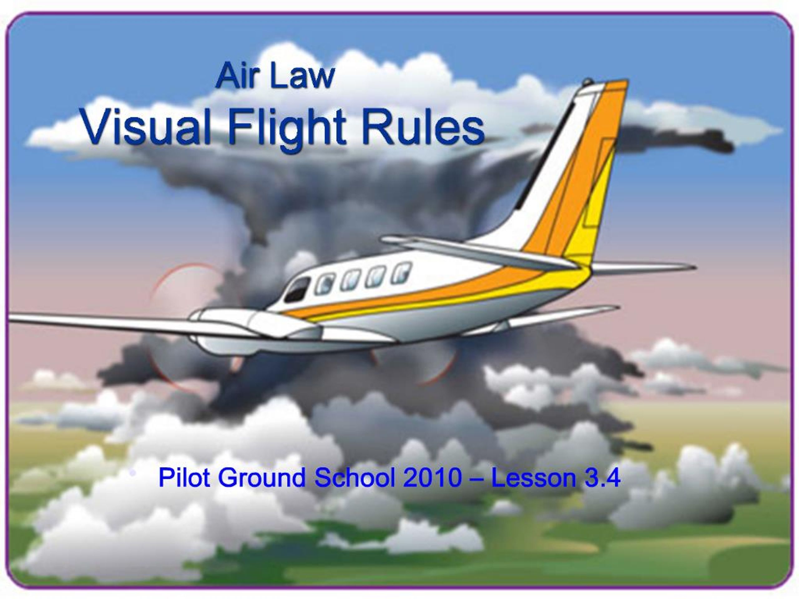 PPT - Air Law Visual Flight Rules PowerPoint Presentation, free ...