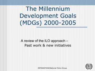 PPT - Millennium Development Goals 2000-2015 PowerPoint Presentation ...