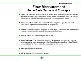 PPT - Basic Flow Measurement PowerPoint Presentation, free download ...