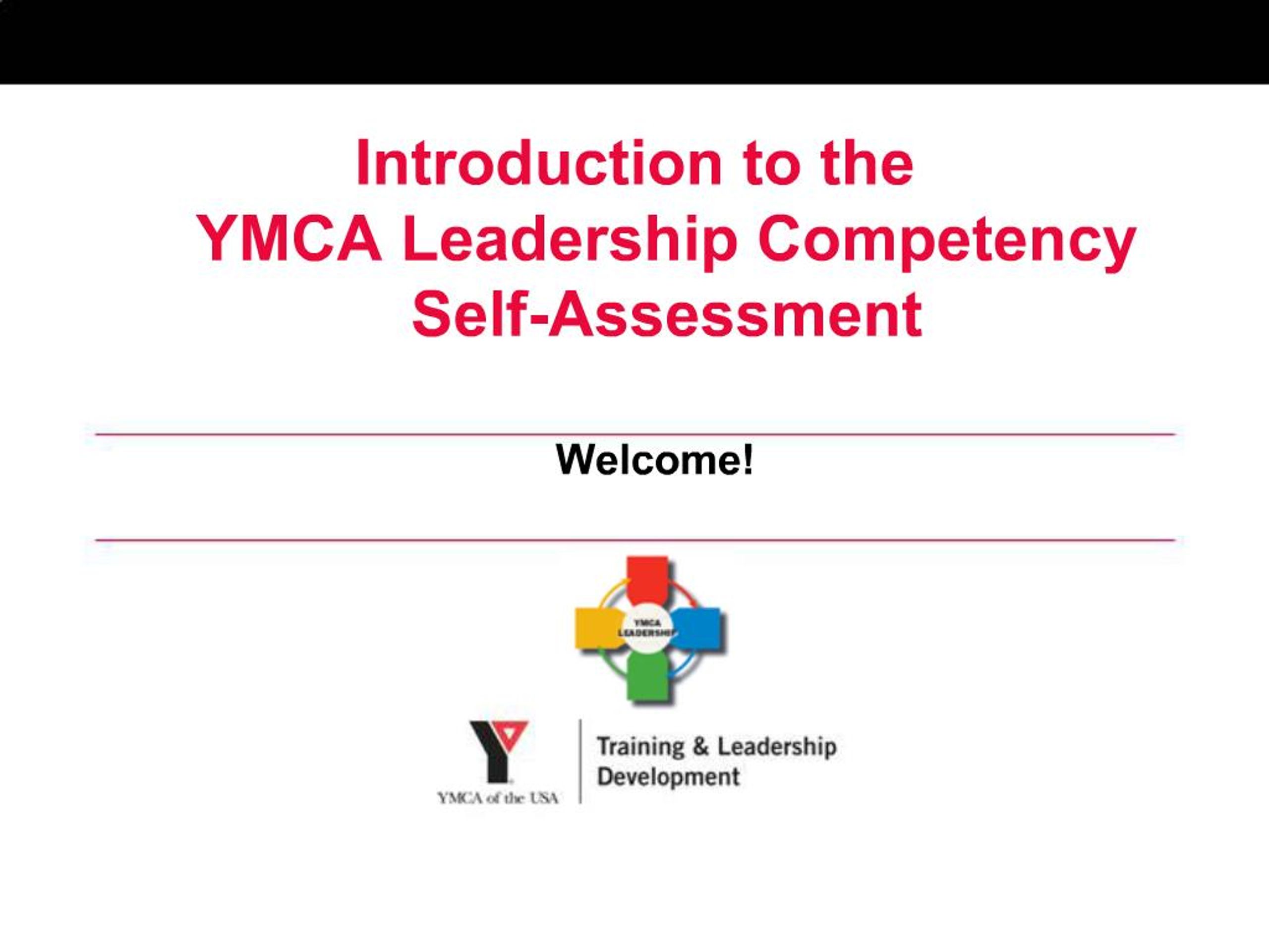 PPT - Introduction to the YMCA Leadership Competency Self-Assessment ...