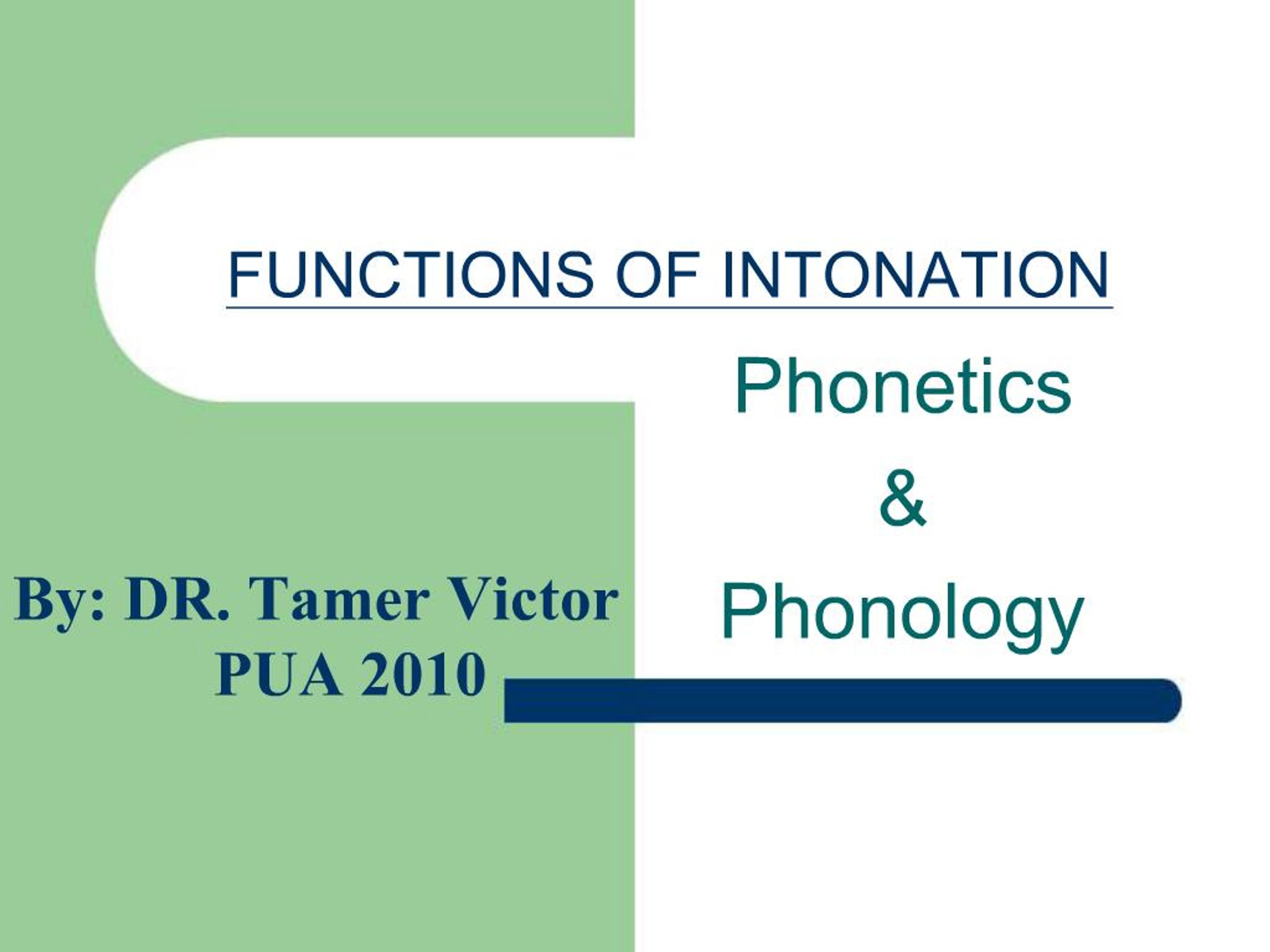 PPT - FUNCTIONS OF INTONATION PowerPoint Presentation, free download ...