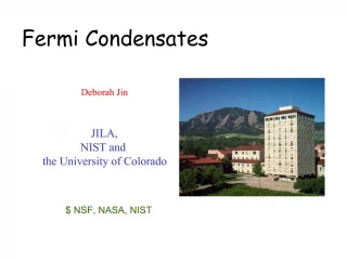 PPT - Using a Fermi gas to create Bose-Einstein condensates PowerPoint ...