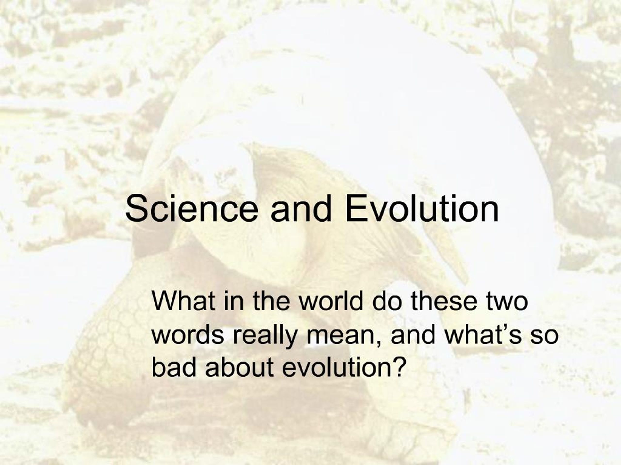 PPT - Science and Evolution PowerPoint Presentation, free download - ID ...