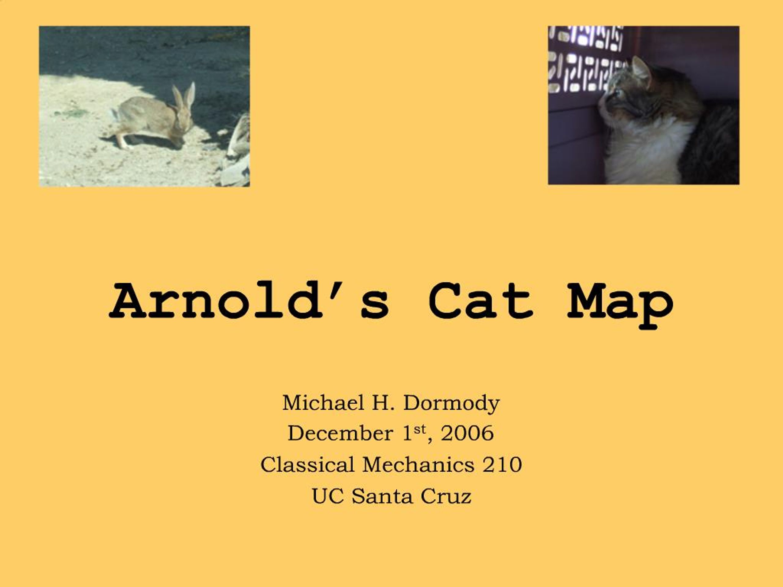 PPT - Arnold s Cat Map PowerPoint Presentation, free download - ID:1155527