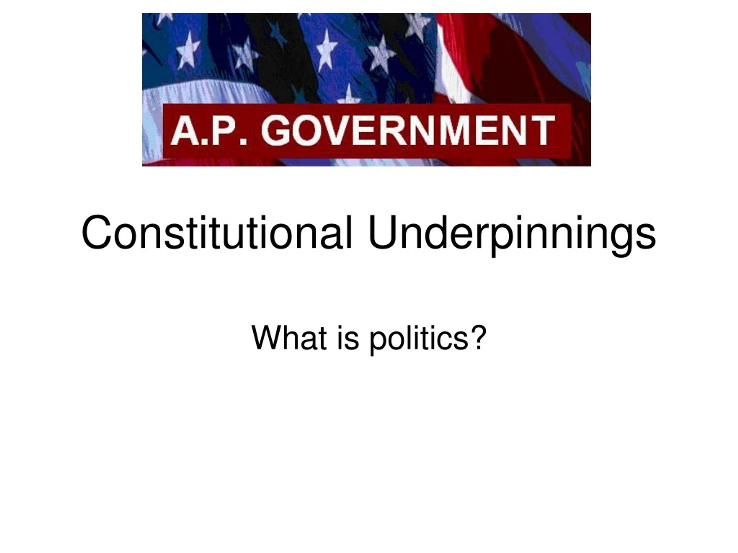 PPT - Constitutional Underpinnings PowerPoint Presentation, free ...
