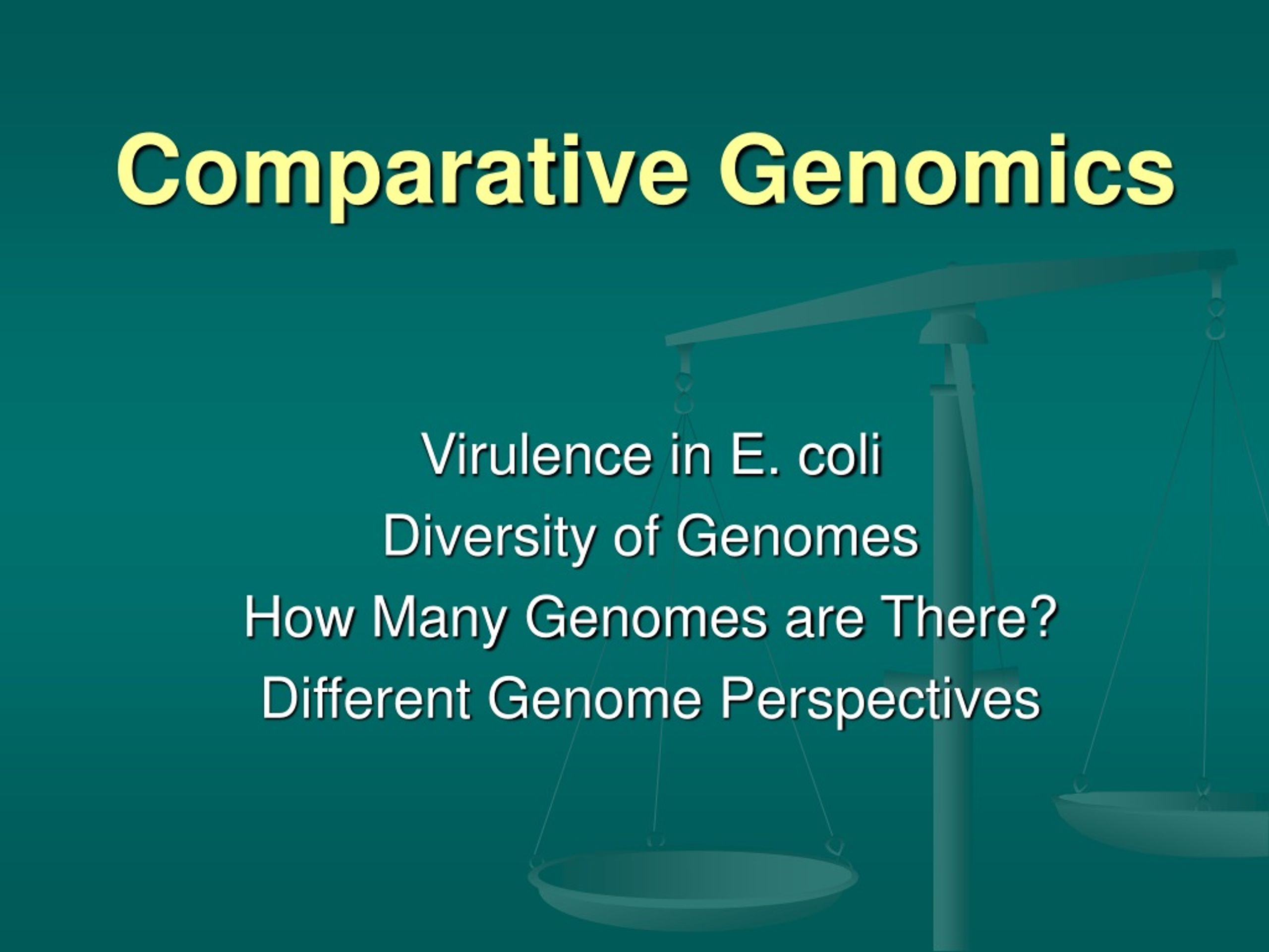 PPT - Comparative Genomics PowerPoint Presentation, free download - ID ...
