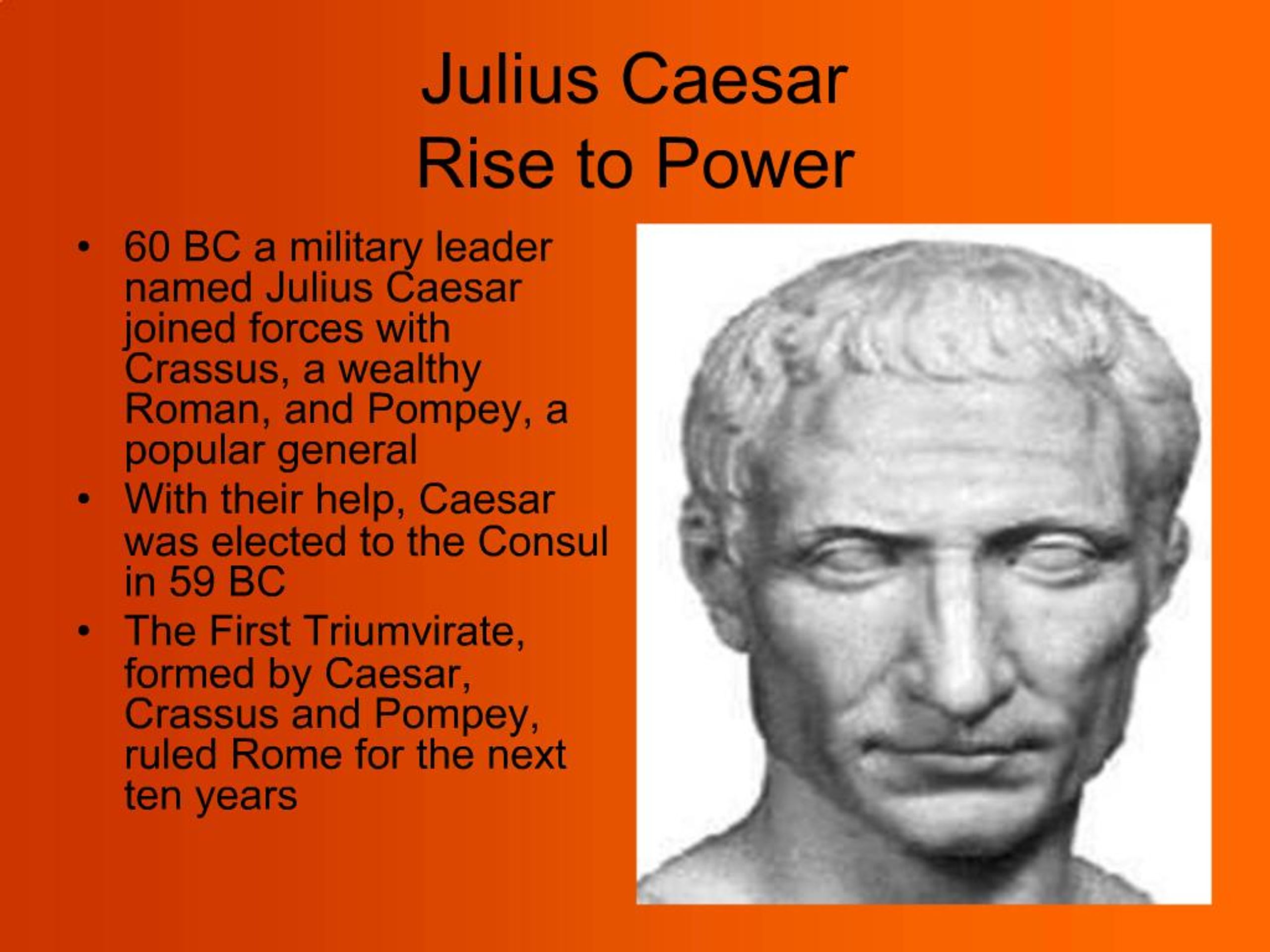 PPT - Julius Caesar Rise to Power PowerPoint Presentation, free ...