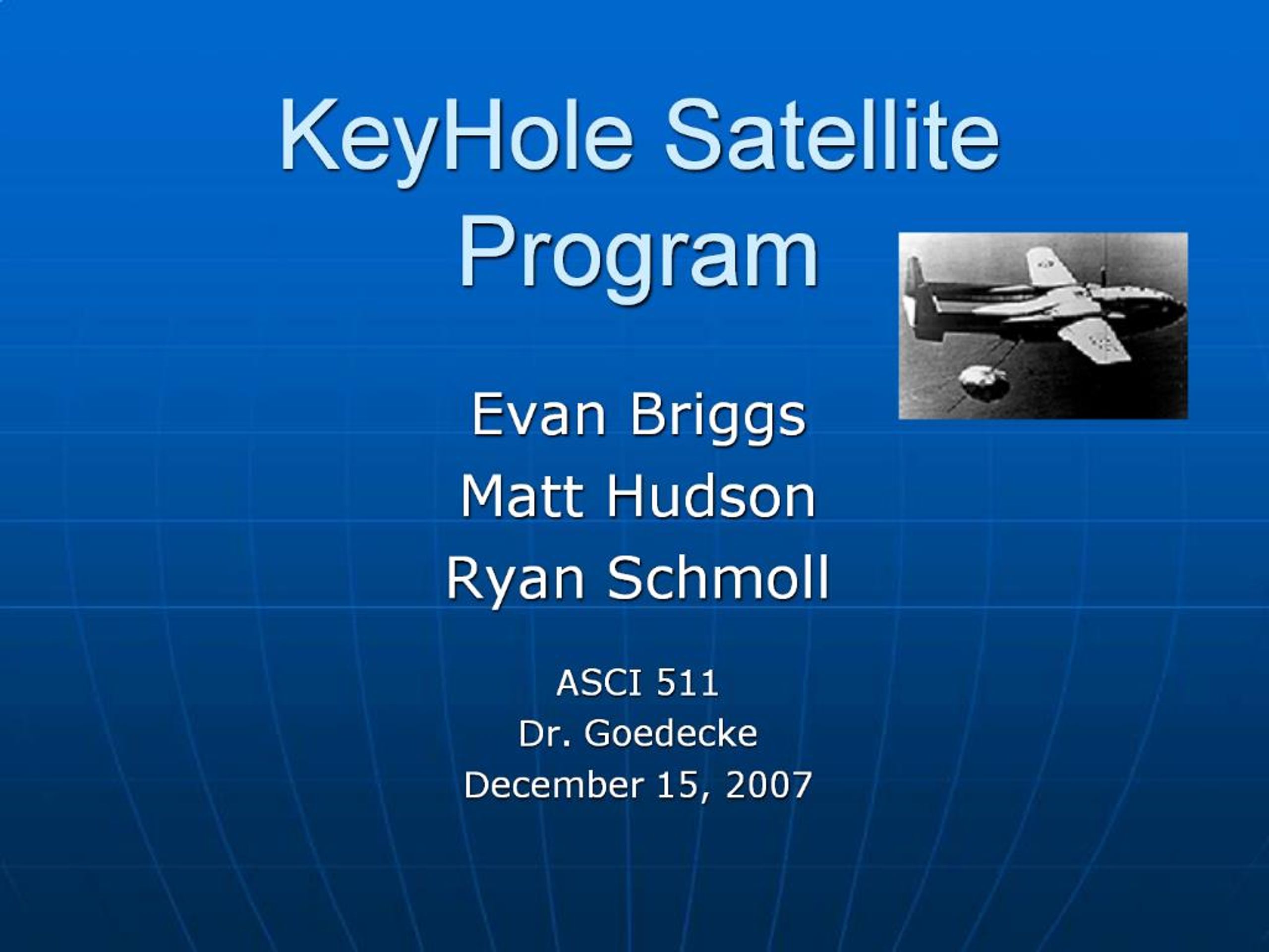 PPT - KeyHole Satellite Program PowerPoint Presentation, free download ...