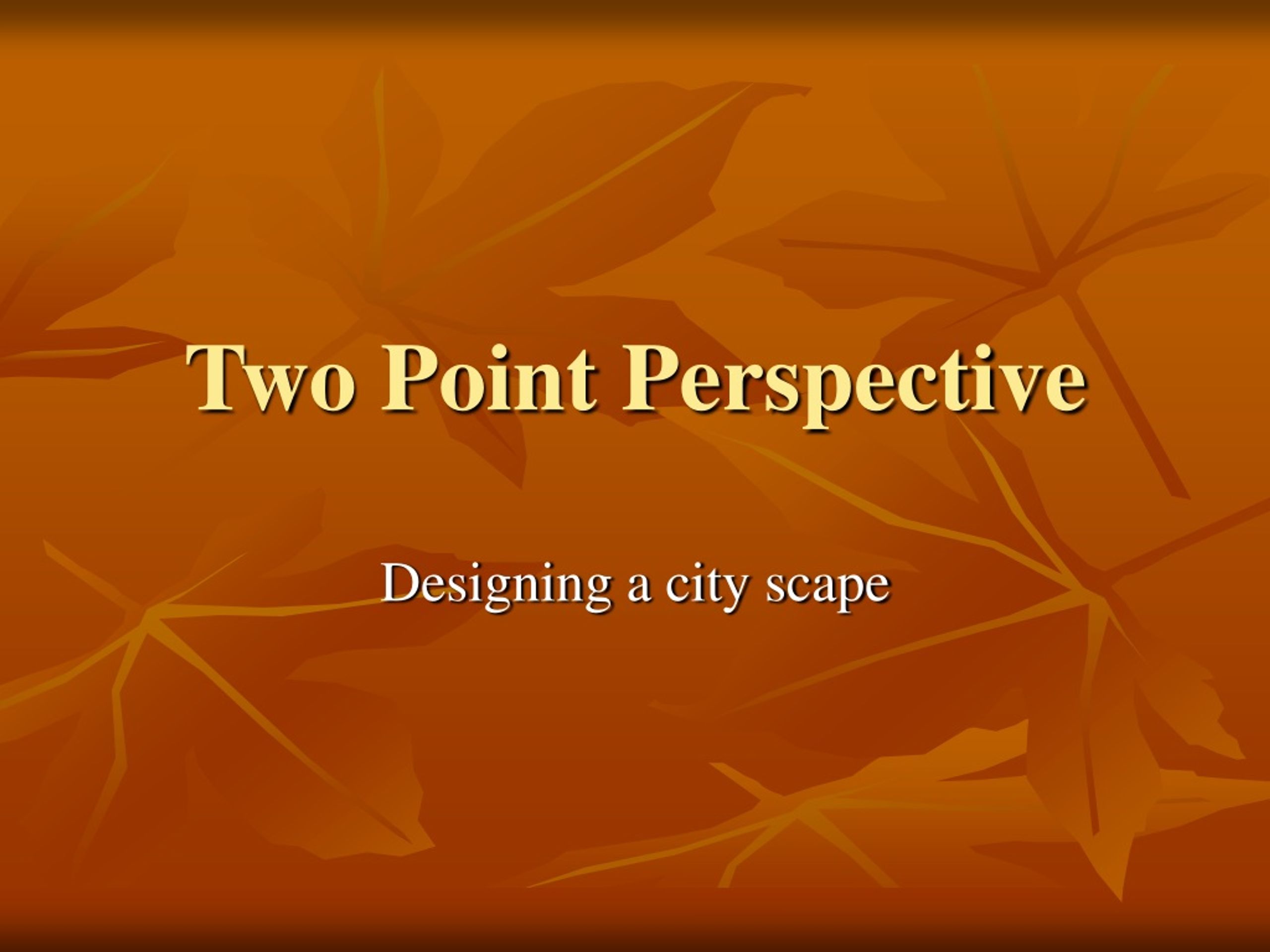 PPT - Two Point Perspective PowerPoint Presentation, free download - ID ...