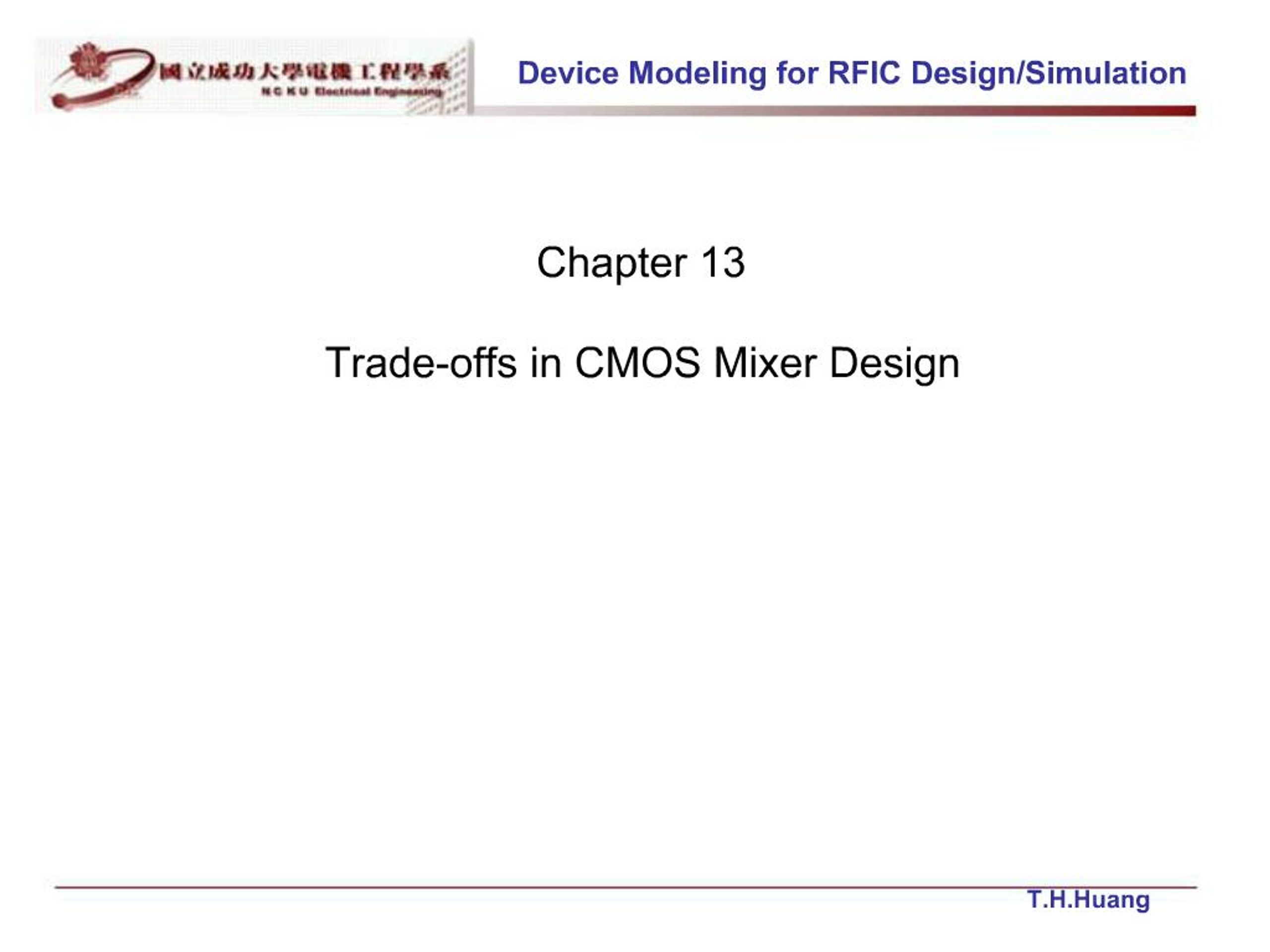 PPT - Device Modeling for RFIC Design PowerPoint Presentation, free ...