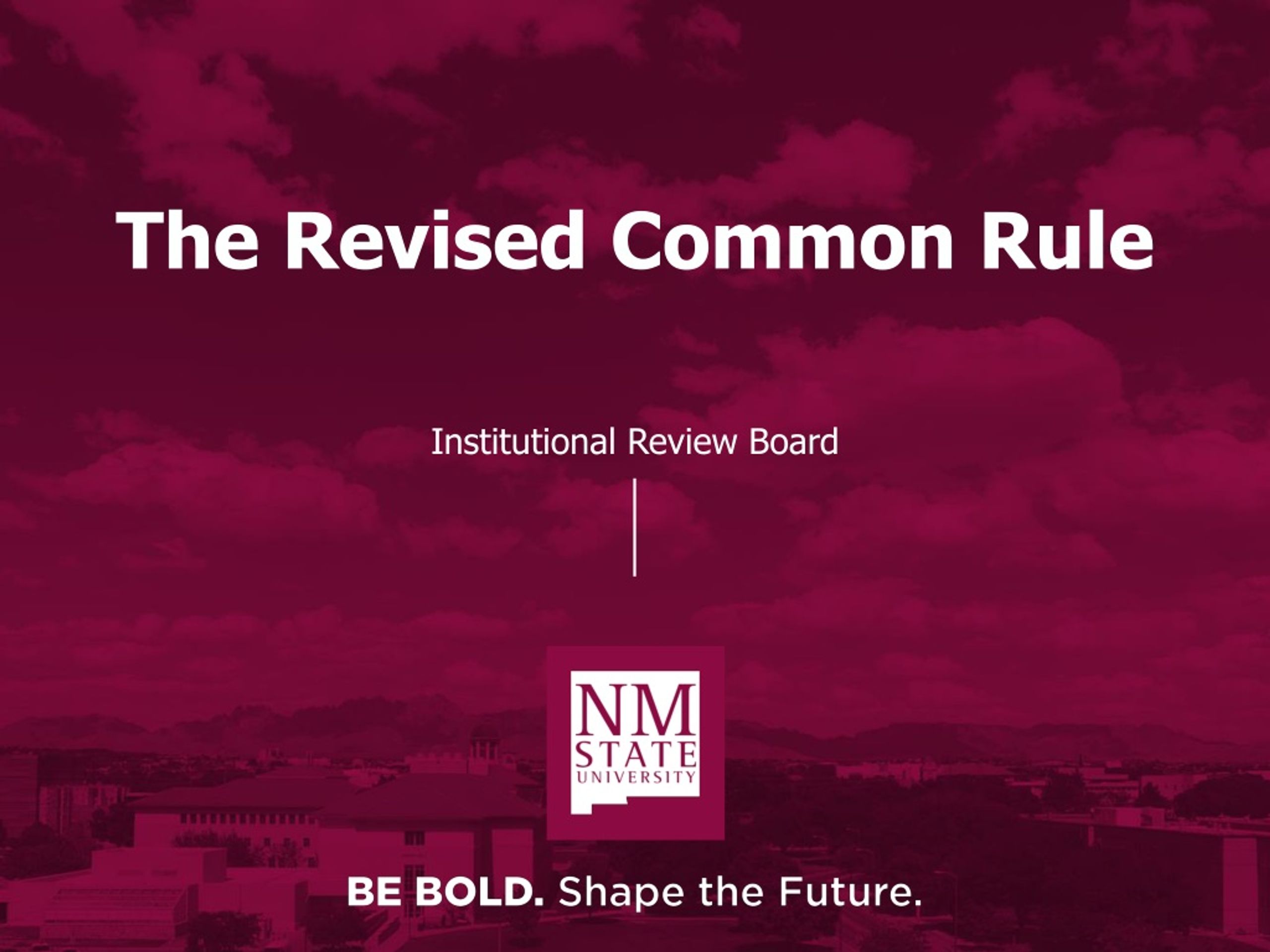 PPT - The Revised Common Rule PowerPoint Presentation, free download ...