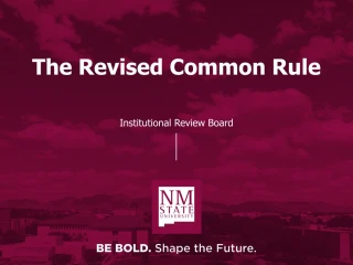 PPT - Prescribing the Revised Documentary Requirements for Common ...