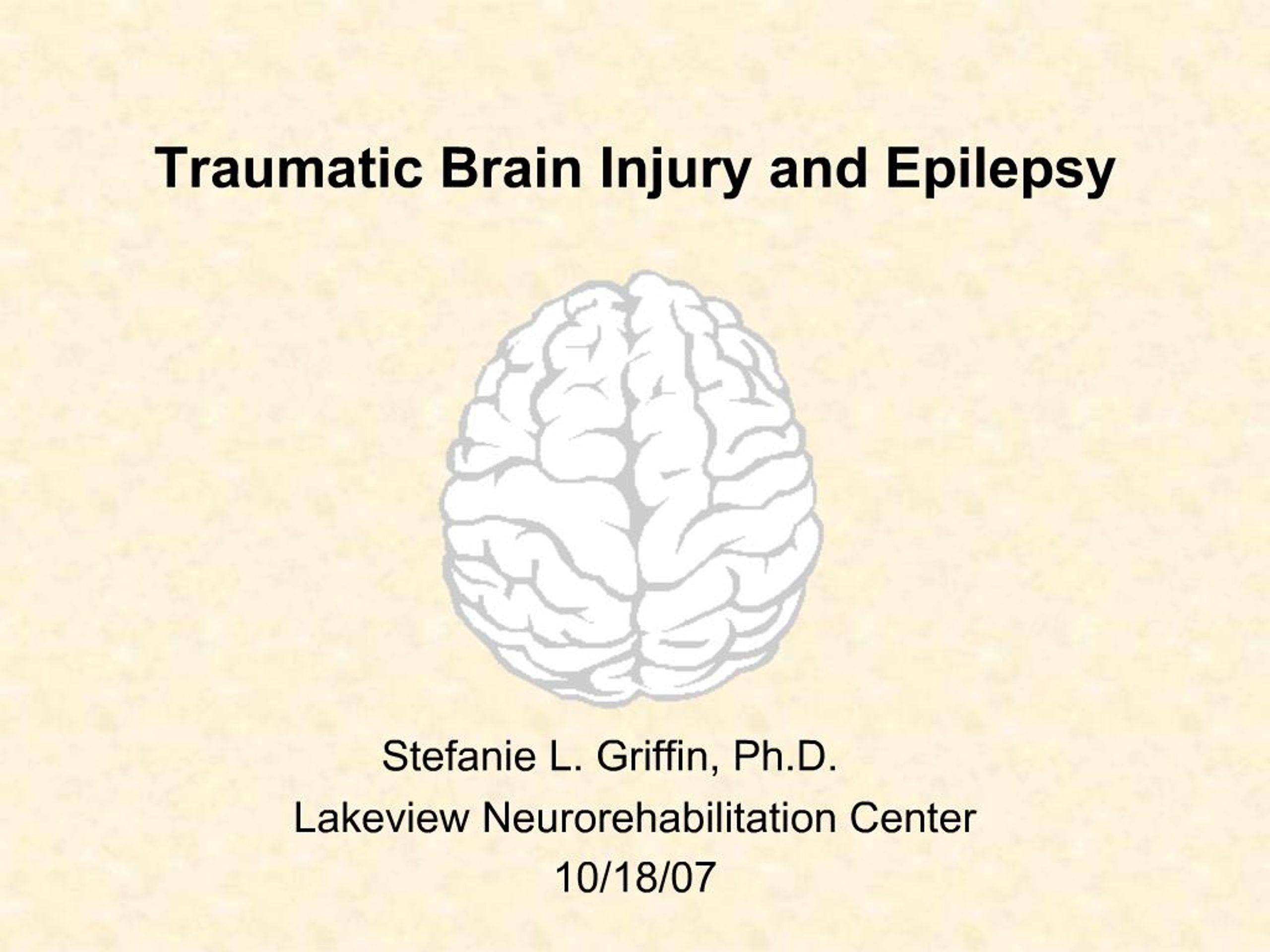 PPT - Traumatic Brain Injury and Epilepsy PowerPoint Presentation, free ...