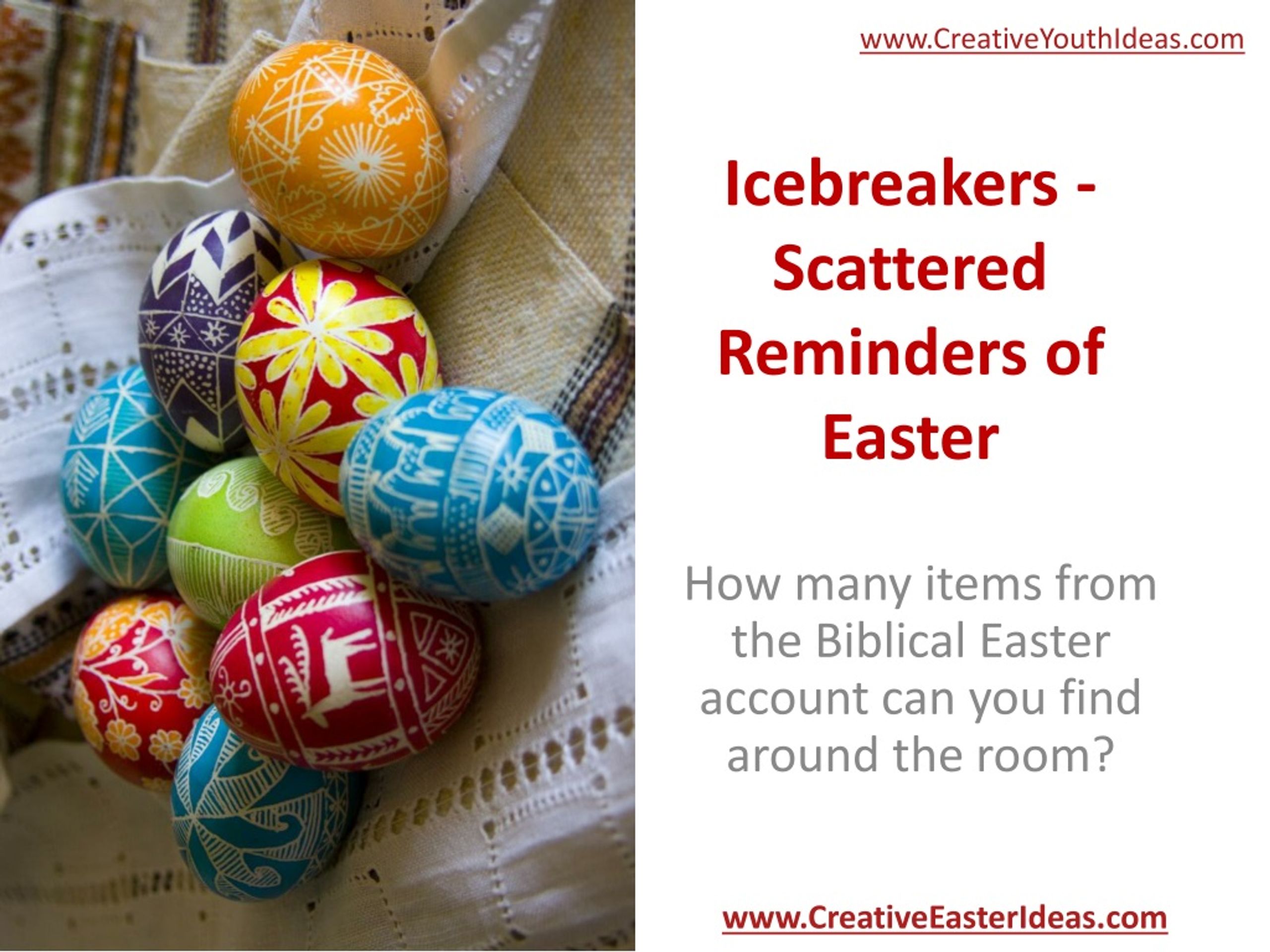 PPT - Icebreakers - Scattered Reminders of Easter PowerPoint ...