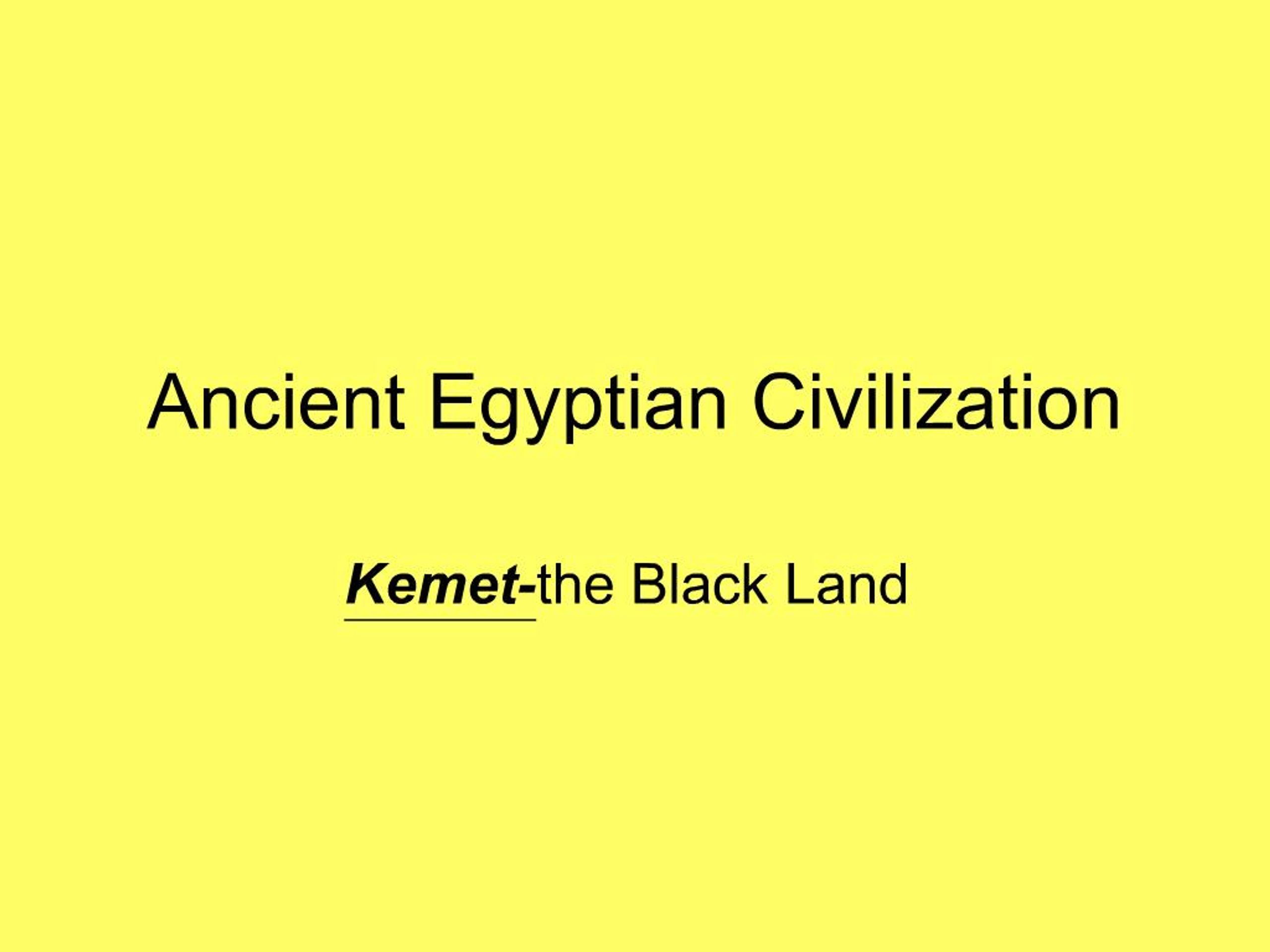 PPT - Ancient Egyptian Civilization PowerPoint Presentation, free ...