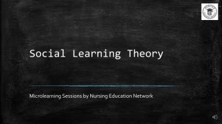 PPT - SOCIAL LEARNING THEORY PowerPoint Presentation, free download ...