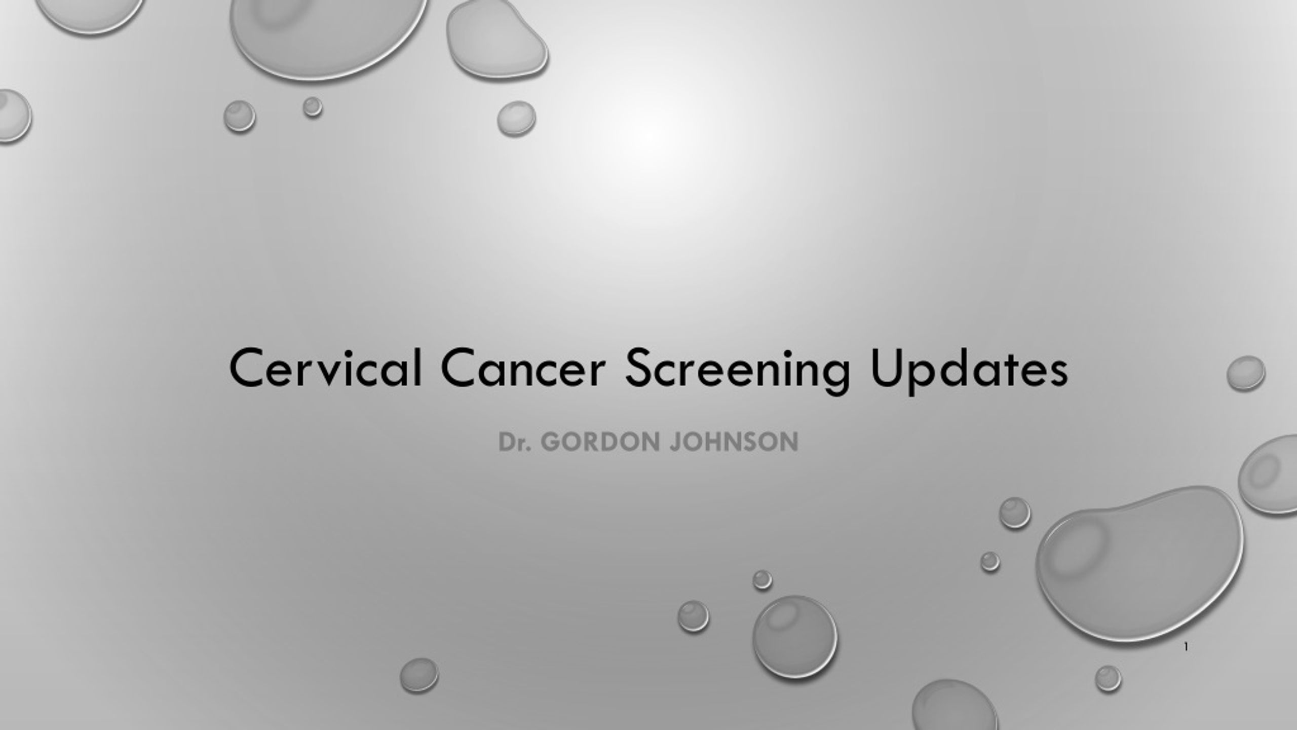 PPT - Cervical Cancer Screening Updates PowerPoint Presentation, free ...