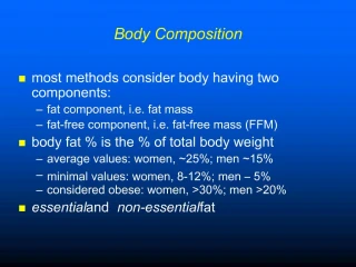 PPT - Body Composition PowerPoint Presentation, free download - ID:1989356