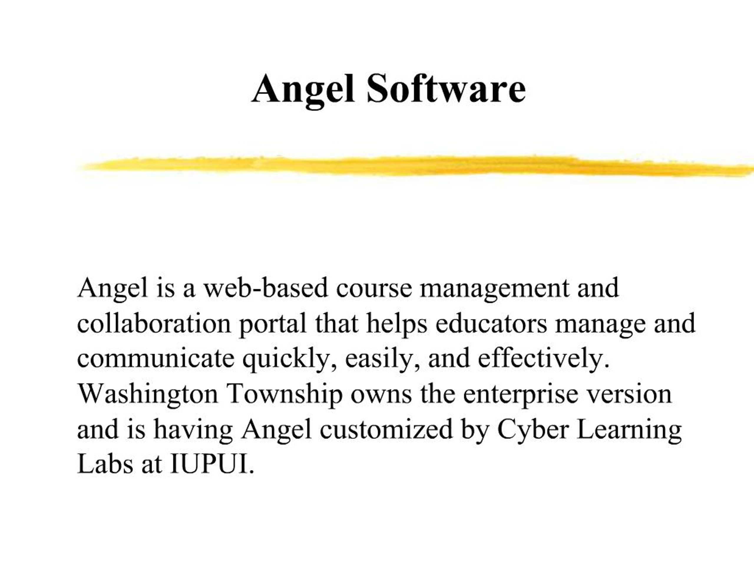 PPT - Angel Software PowerPoint Presentation, free download - ID:1189763