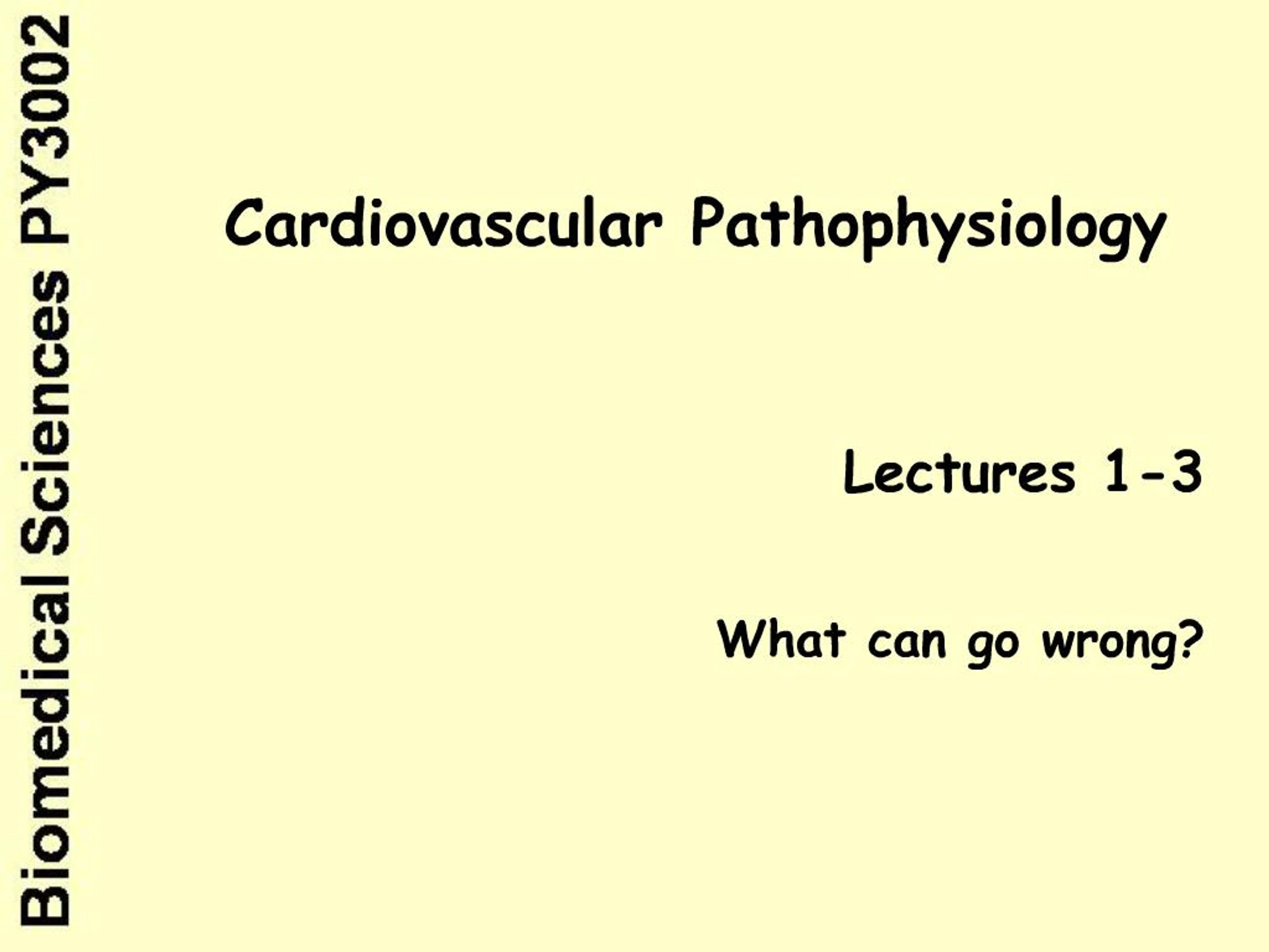 PPT - Cardiovascular Pathophysiology PowerPoint Presentation, free ...