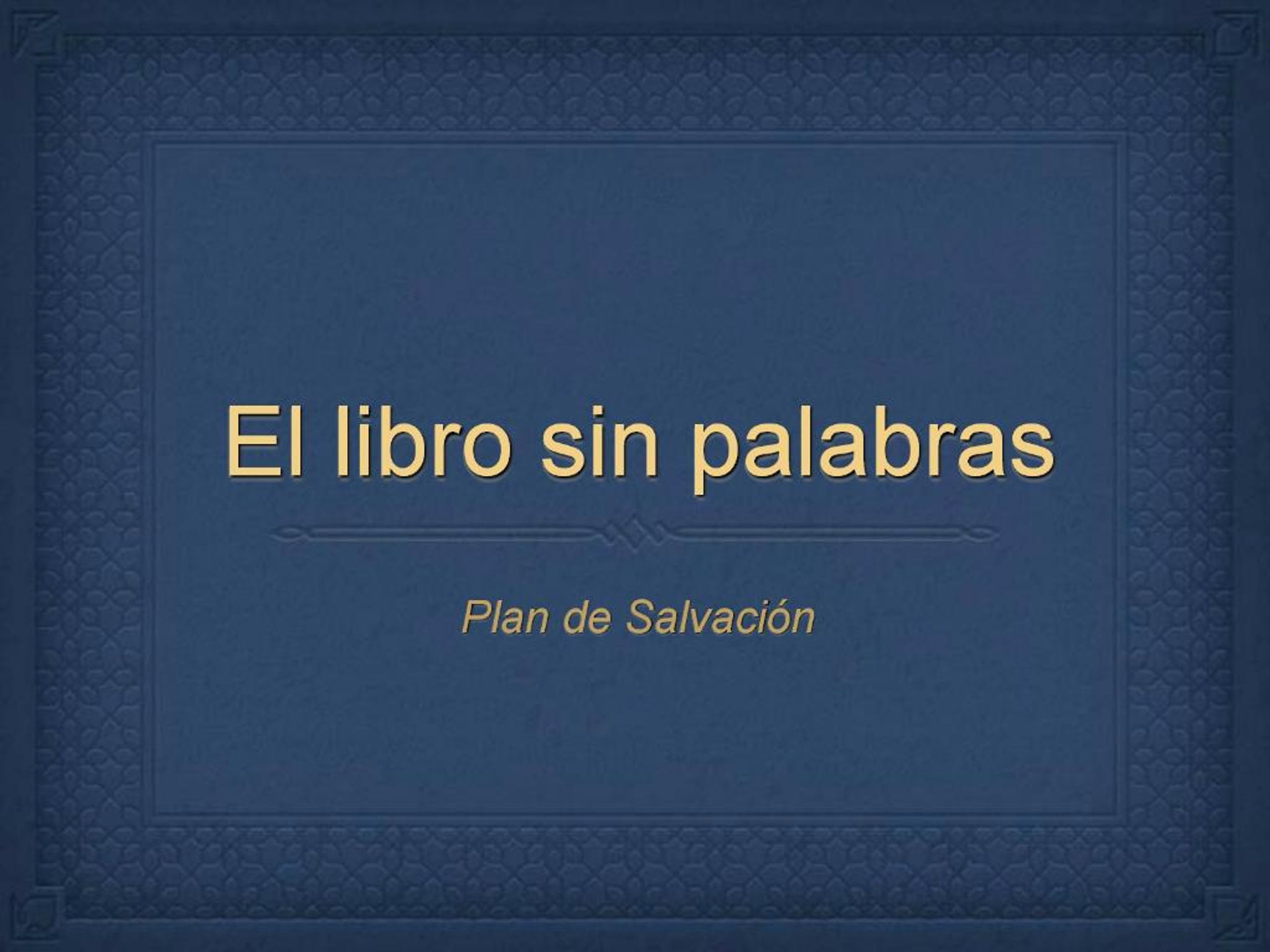 PPT - El libro sin palabras PowerPoint Presentation, free download - ID ...