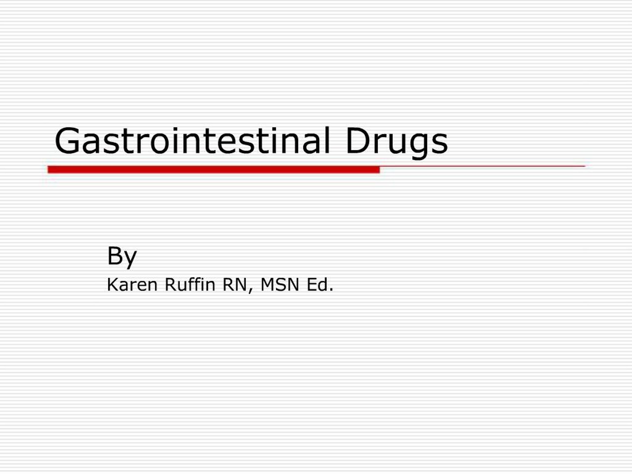 PPT - Gastrointestinal Drugs PowerPoint Presentation, free download ...
