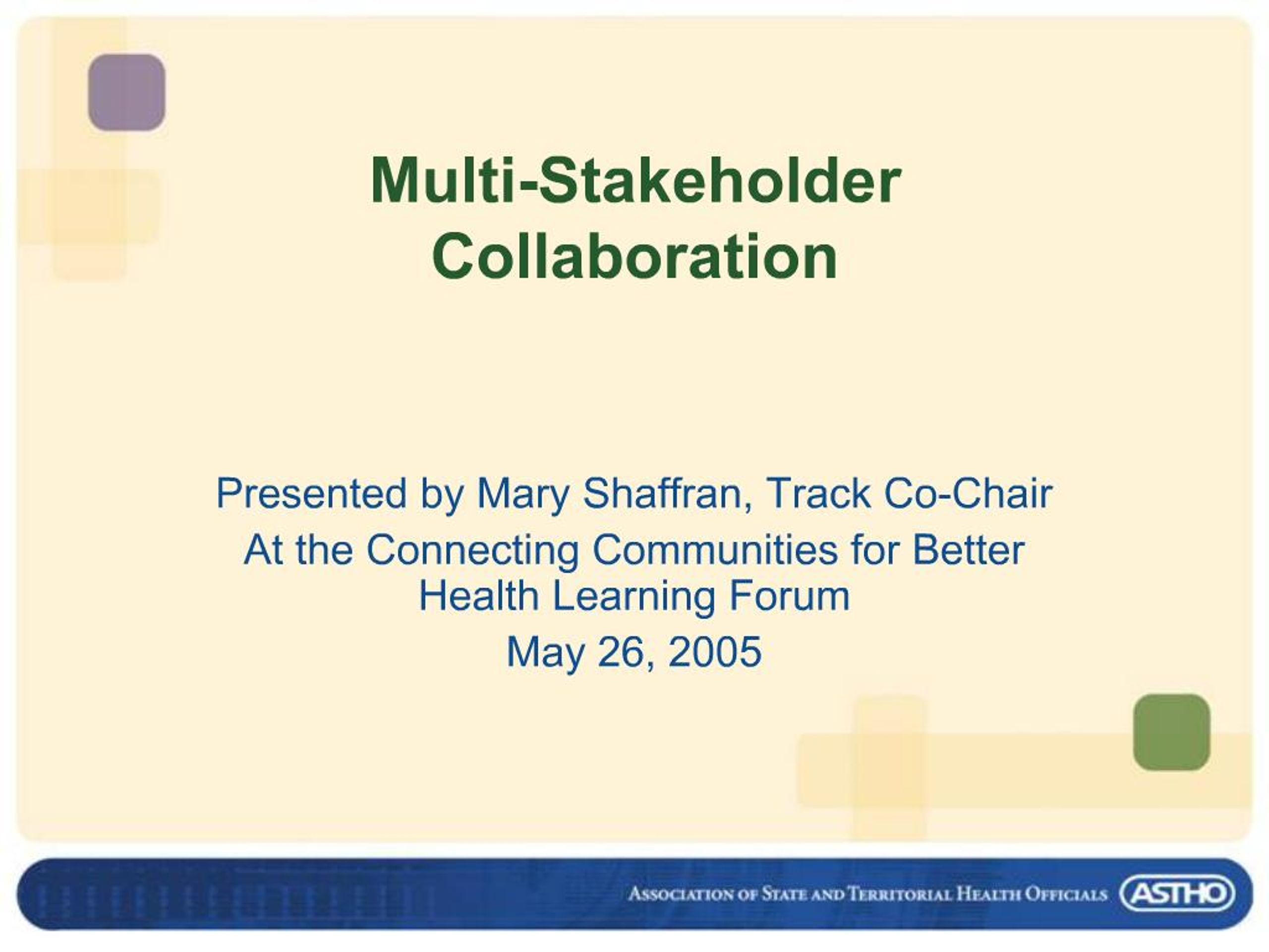 PPT - Multi-Stakeholder Collaboration PowerPoint Presentation, free ...
