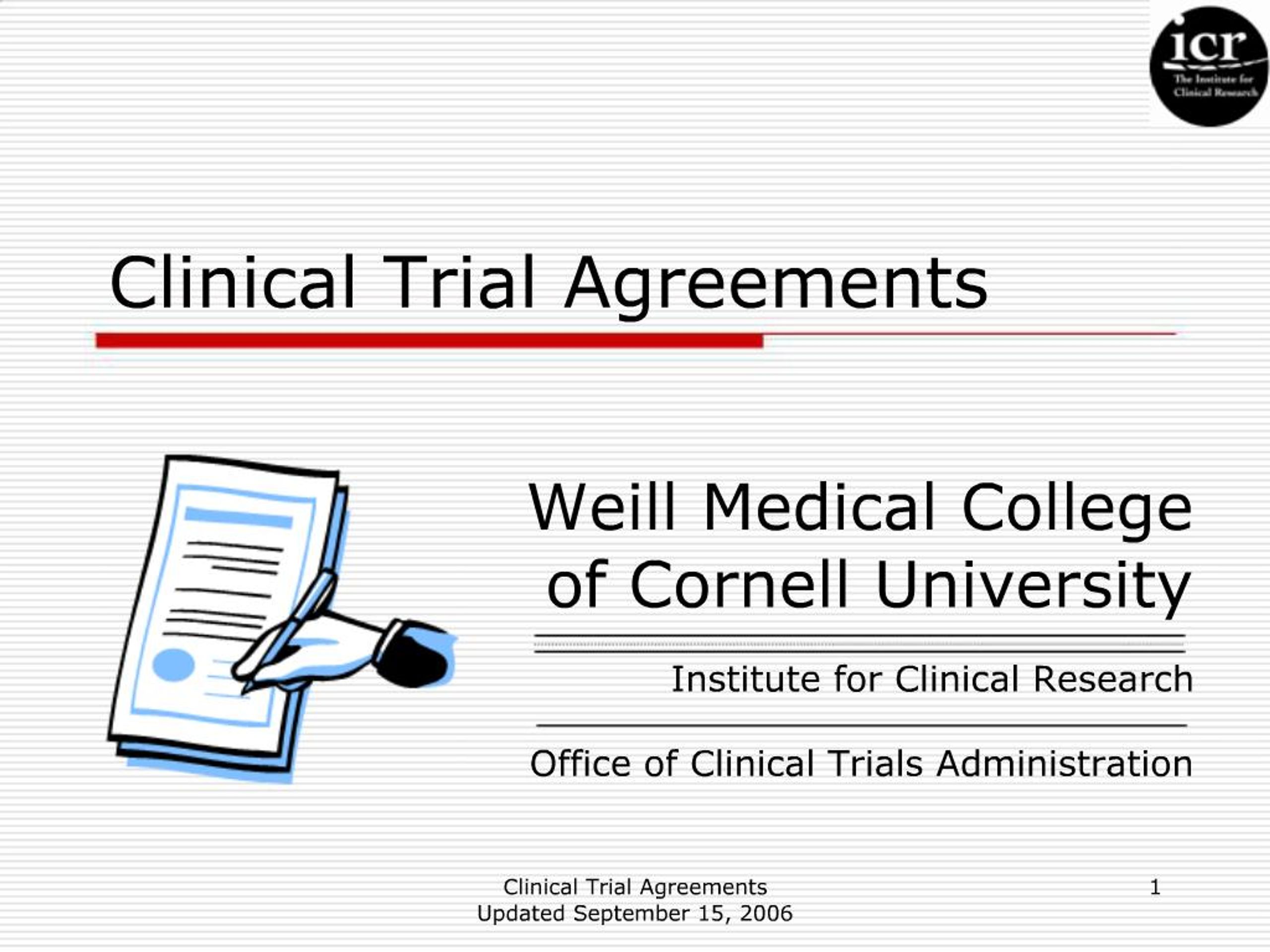 PPT - Clinical Trial Agreements PowerPoint Presentation, free download ...