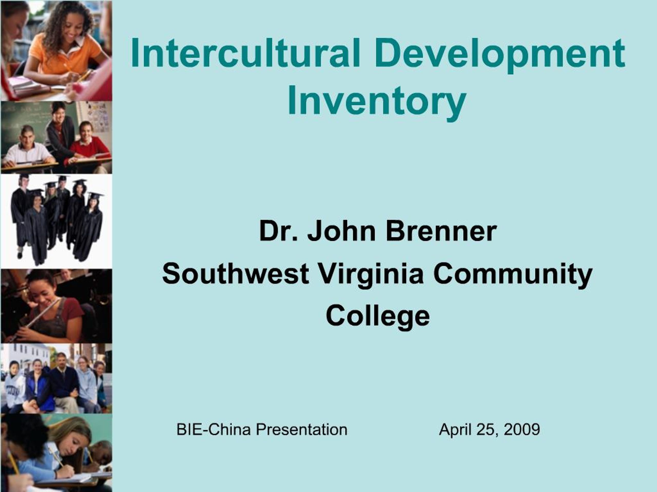 PPT - Intercultural Development Inventory PowerPoint Presentation, free ...