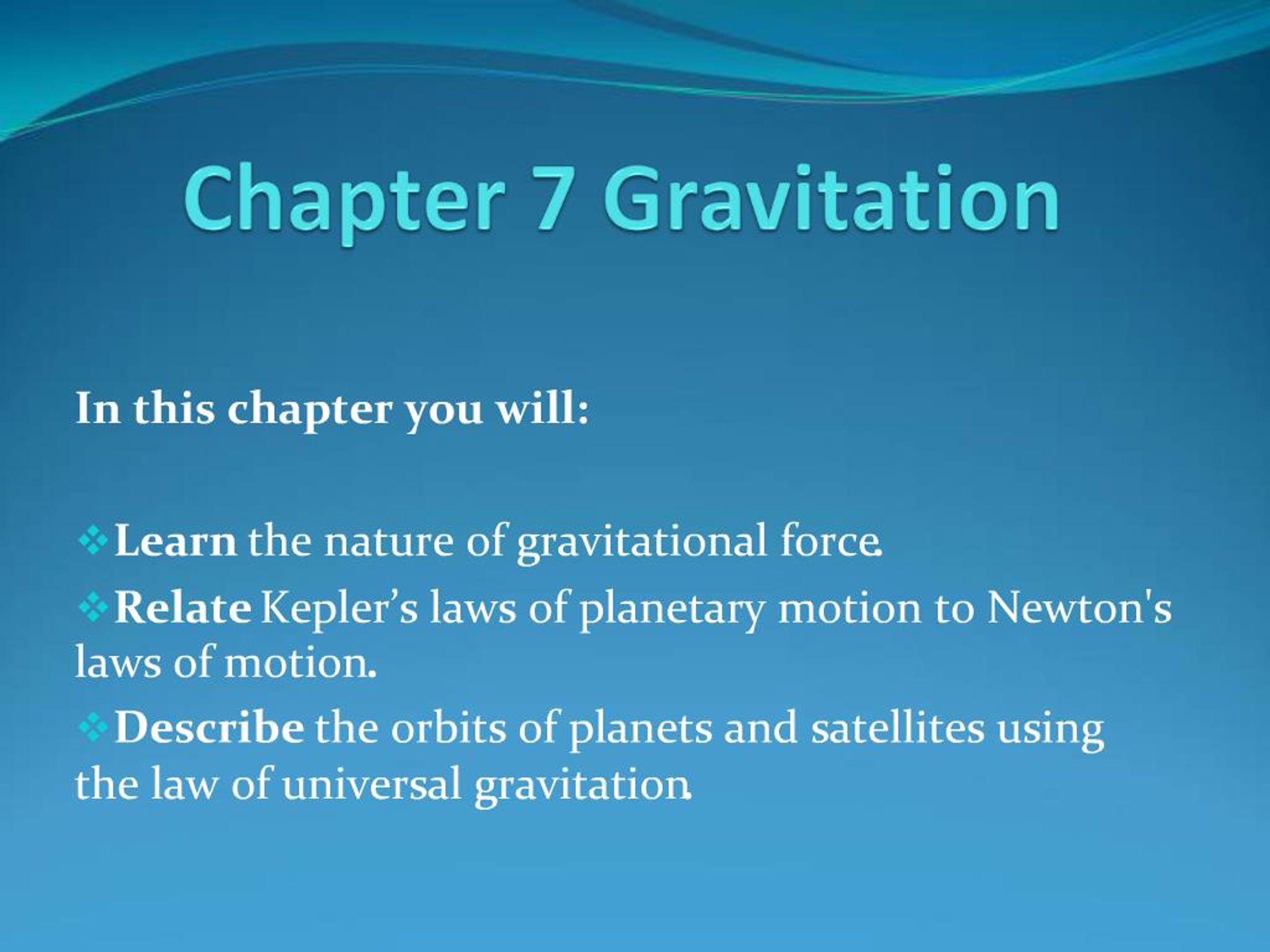 PPT - Chapter 7 Gravitation PowerPoint Presentation, free download - ID ...