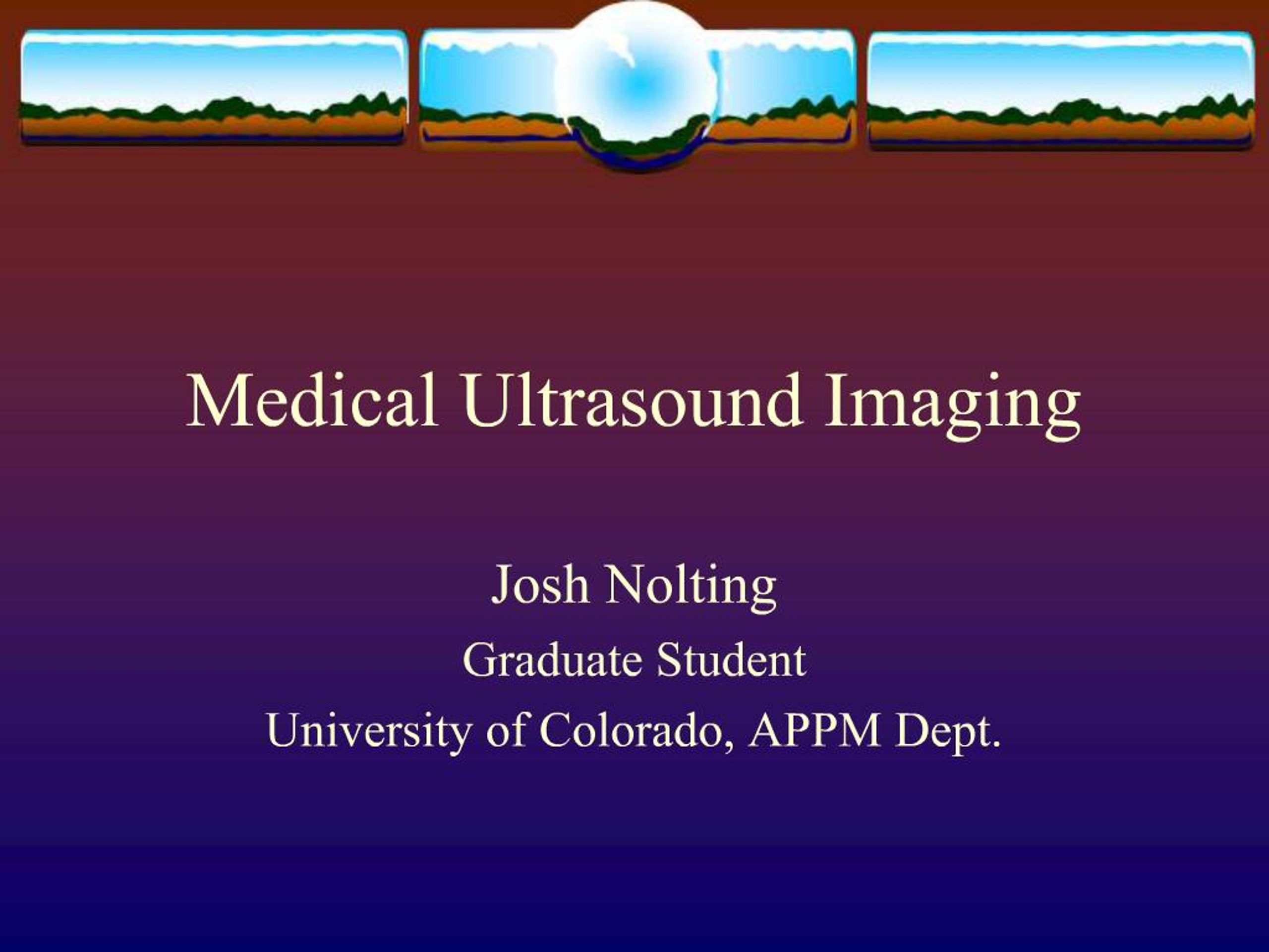 PPT - Medical Ultrasound Imaging PowerPoint Presentation, free download ...