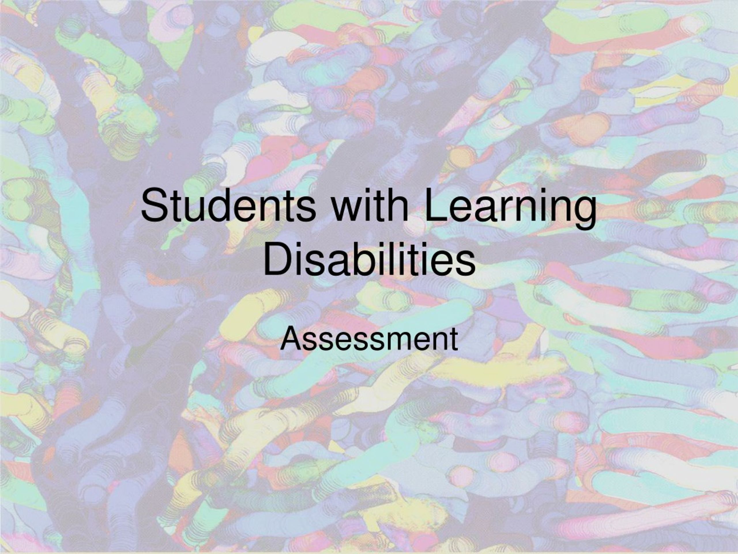 PPT - Students with Learning Disabilities PowerPoint Presentation, free ...