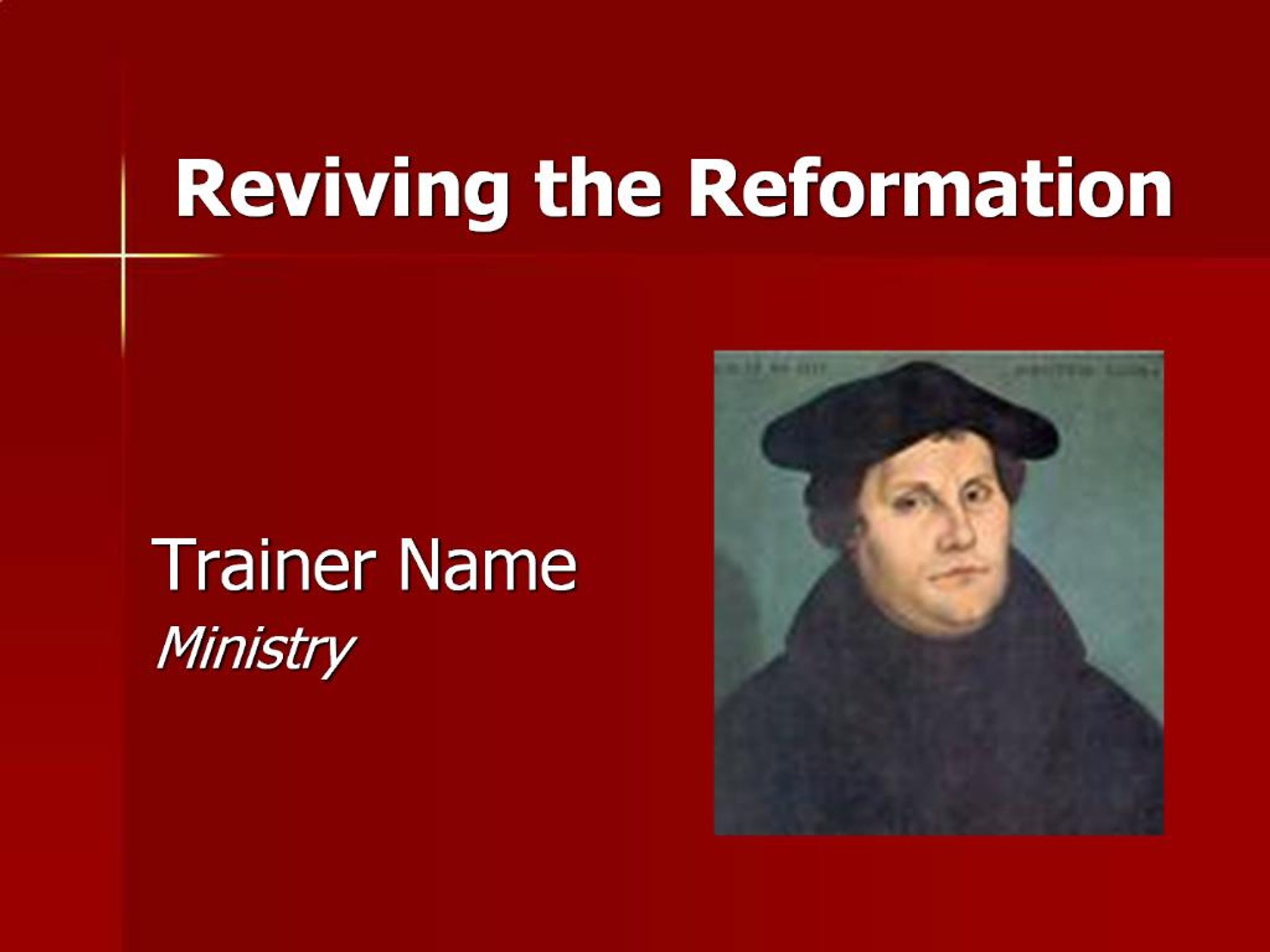 PPT - Reviving the Reformation PowerPoint Presentation, free download ...