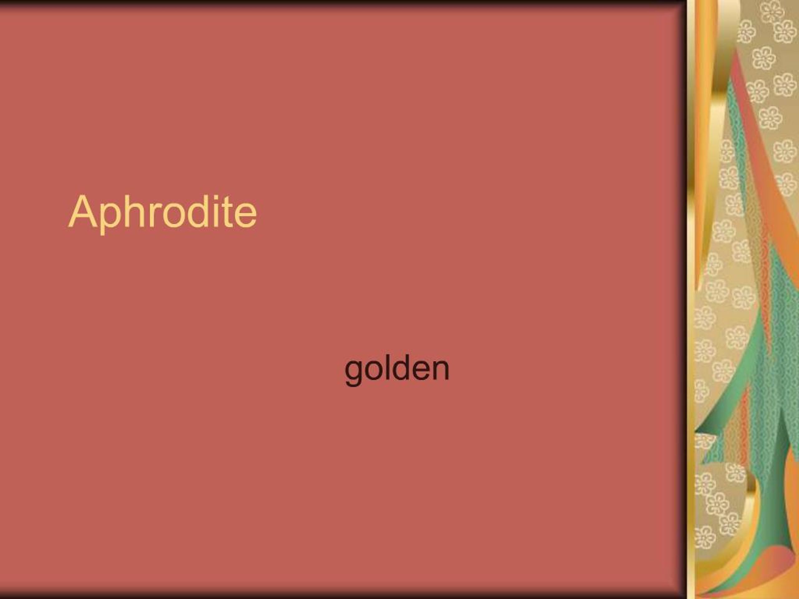 PPT - Aphrodite PowerPoint Presentation, free download - ID:1233037