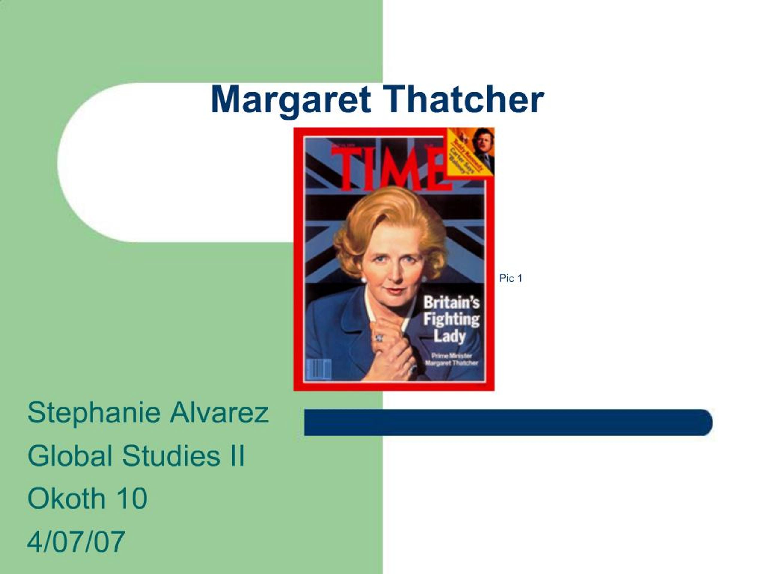 PPT - Margaret Thatcher PowerPoint Presentation, free download - ID:1237431