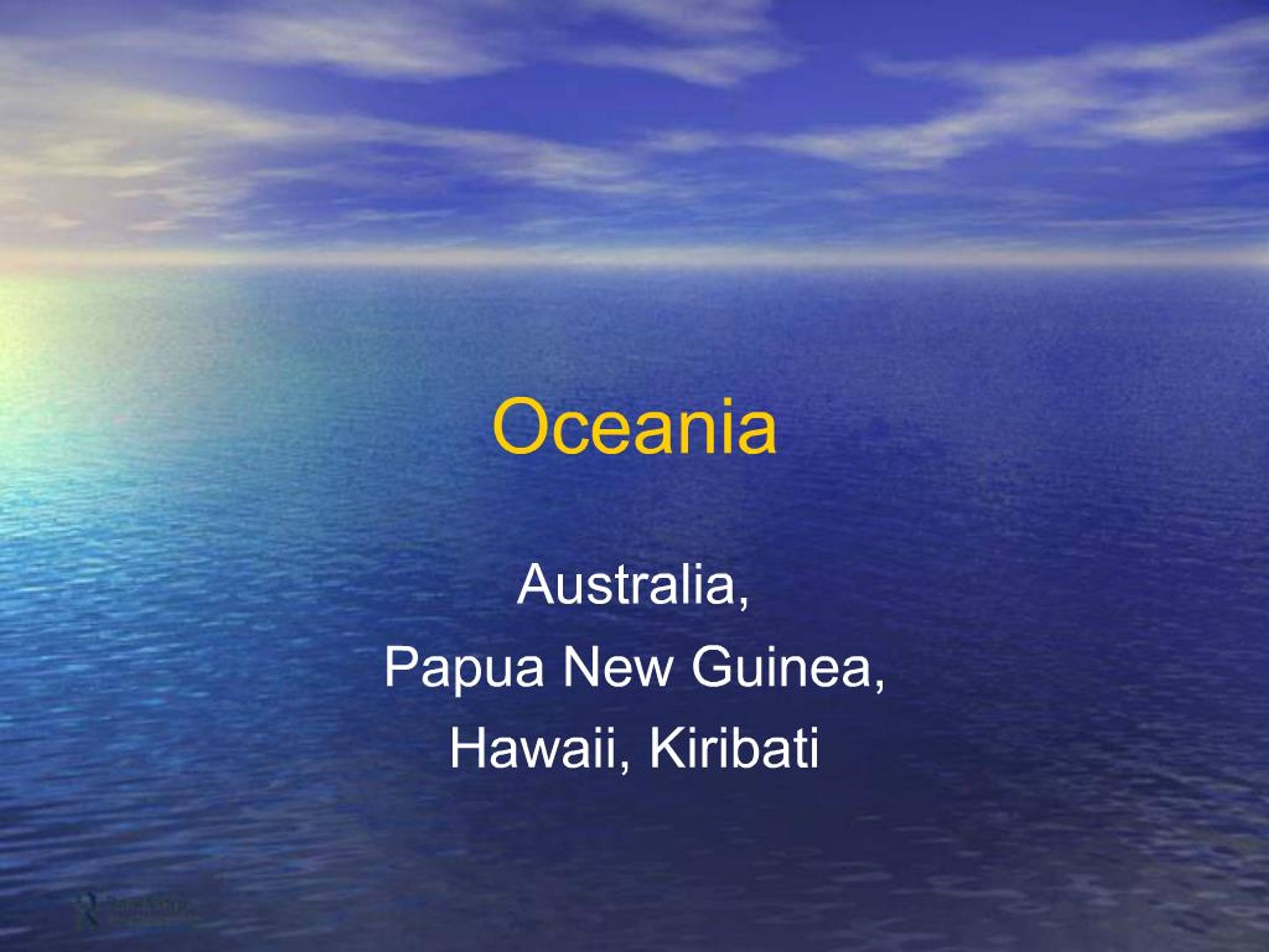 PPT - Oceania PowerPoint Presentation, free download - ID:1240439