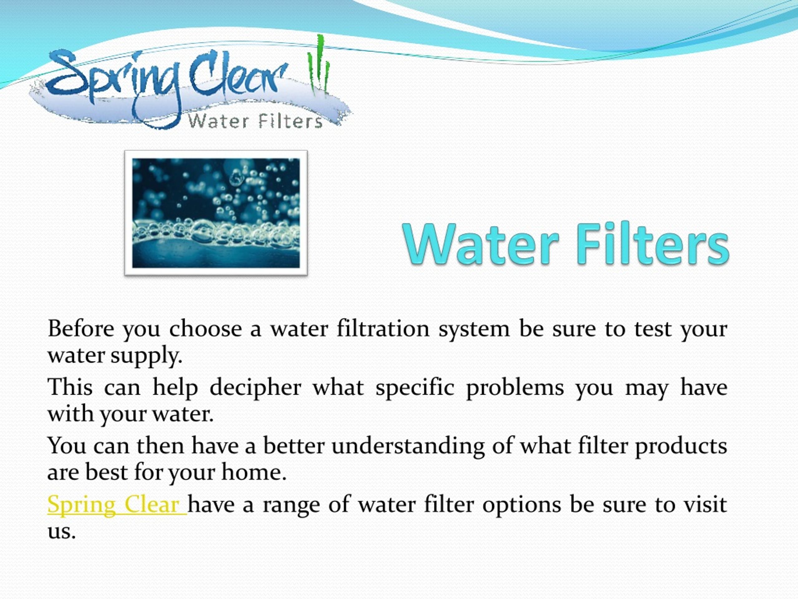 PPT - Water Filters PowerPoint Presentation, free download - ID:1248896
