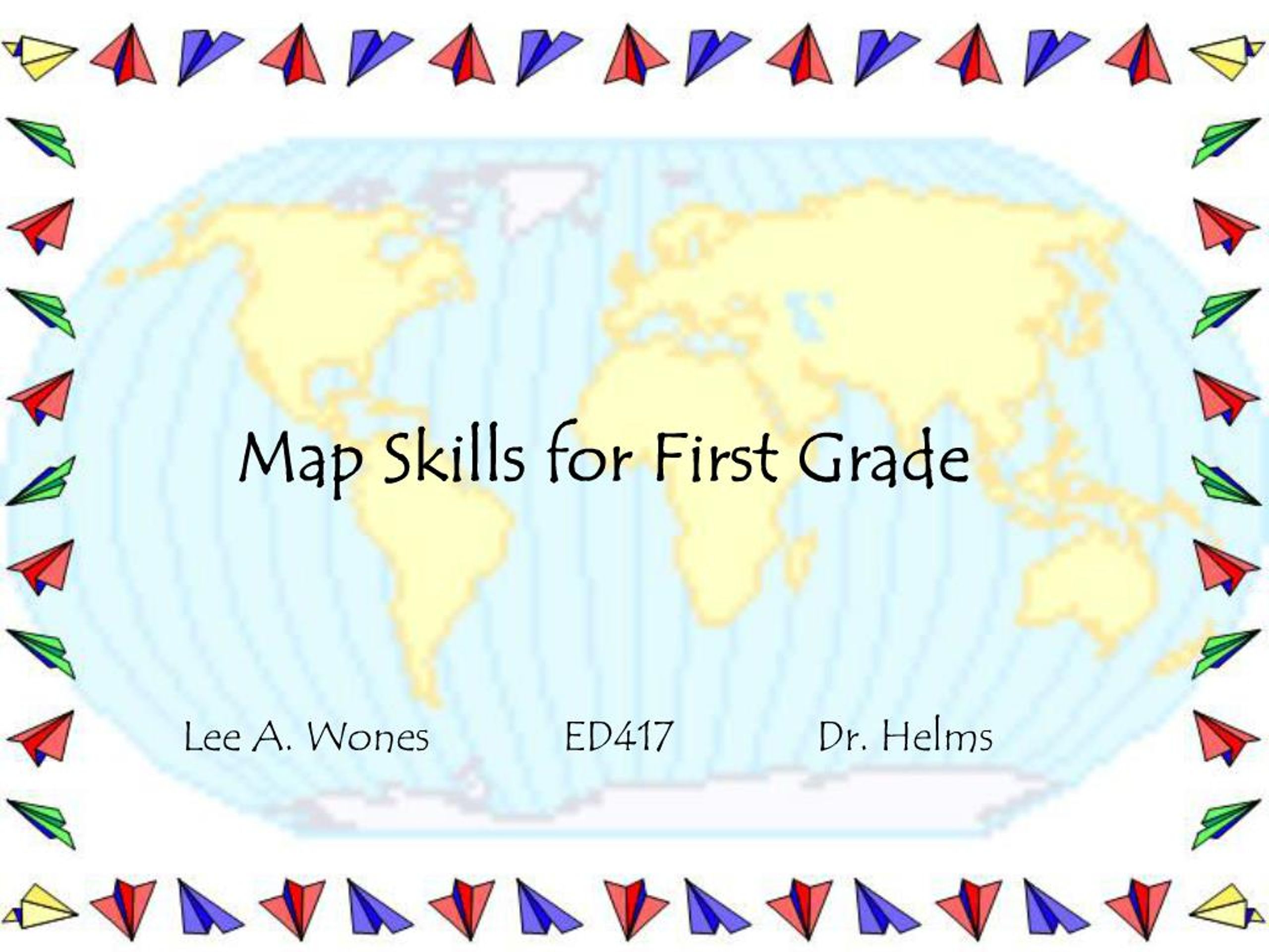 PPT - Map Skills for First Grade PowerPoint Presentation, free download ...