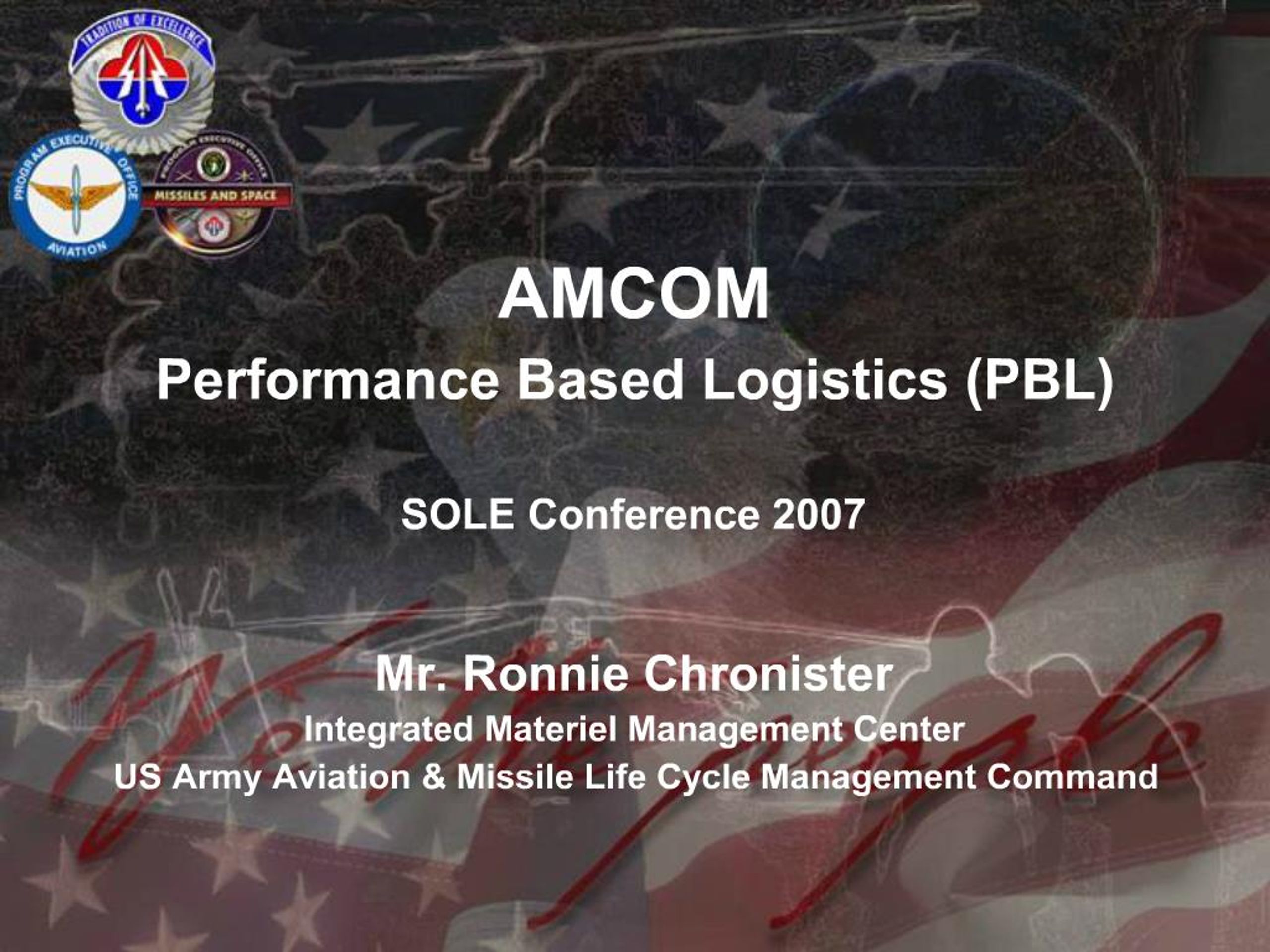 PPT - AMCOM Performance Based Logistics PBL PowerPoint Presentation ...
