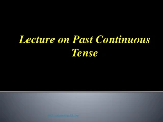 PPT - Past Continuous tense in English PowerPoint Presentation, free ...