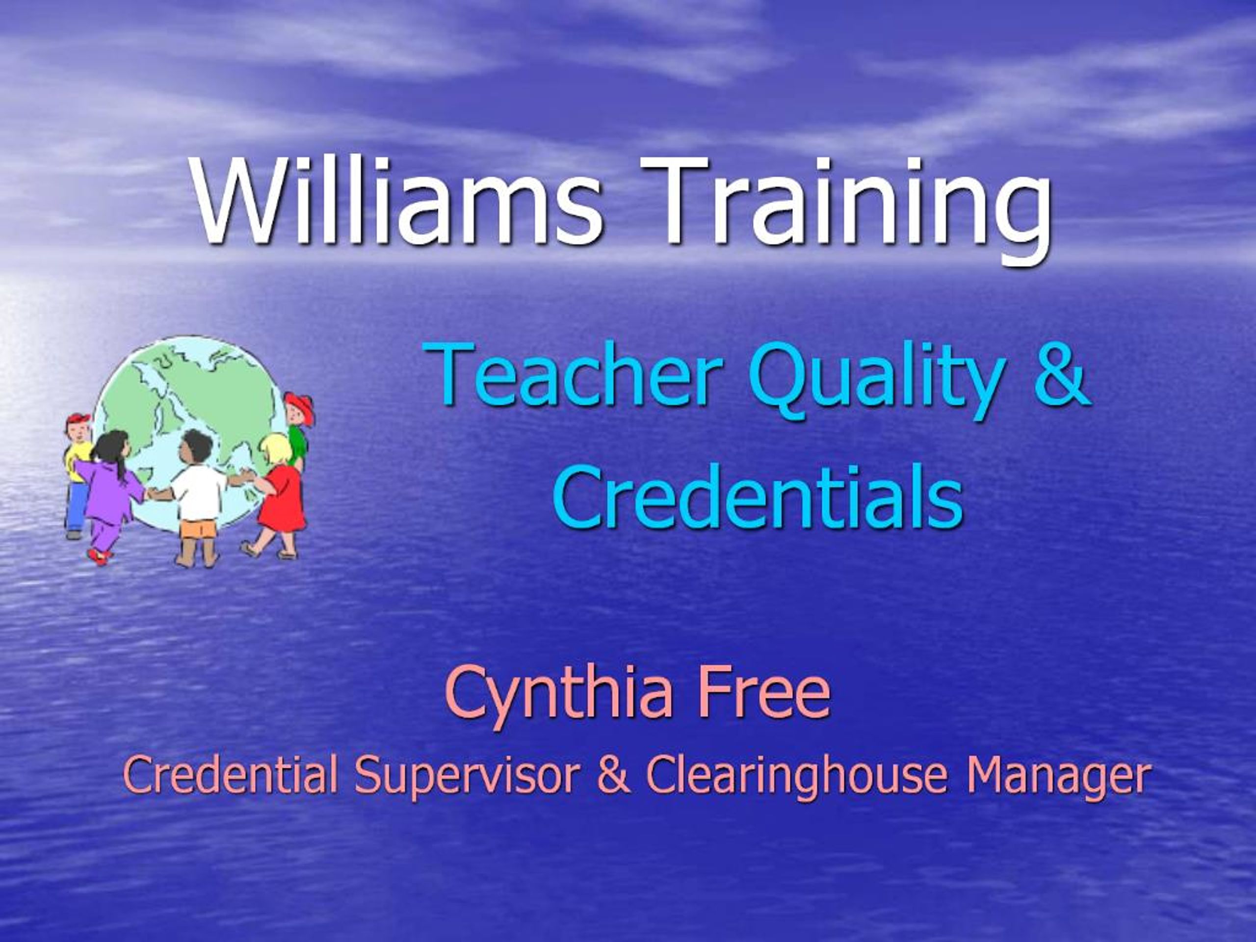 PPT - Williams Training PowerPoint Presentation, free download - ID:1275434
