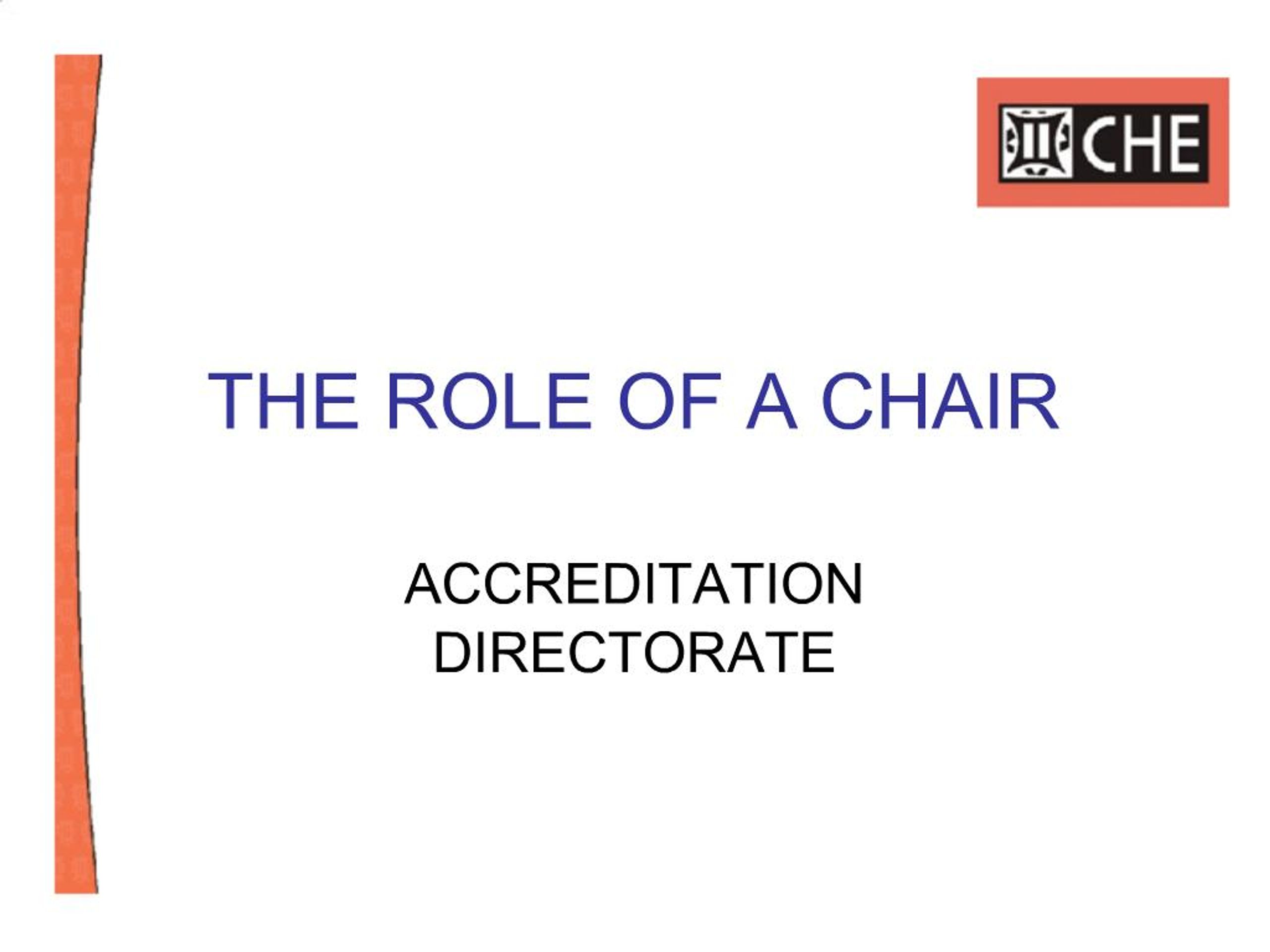 PPT - THE ROLE OF A CHAIR PowerPoint Presentation, free download - ID ...