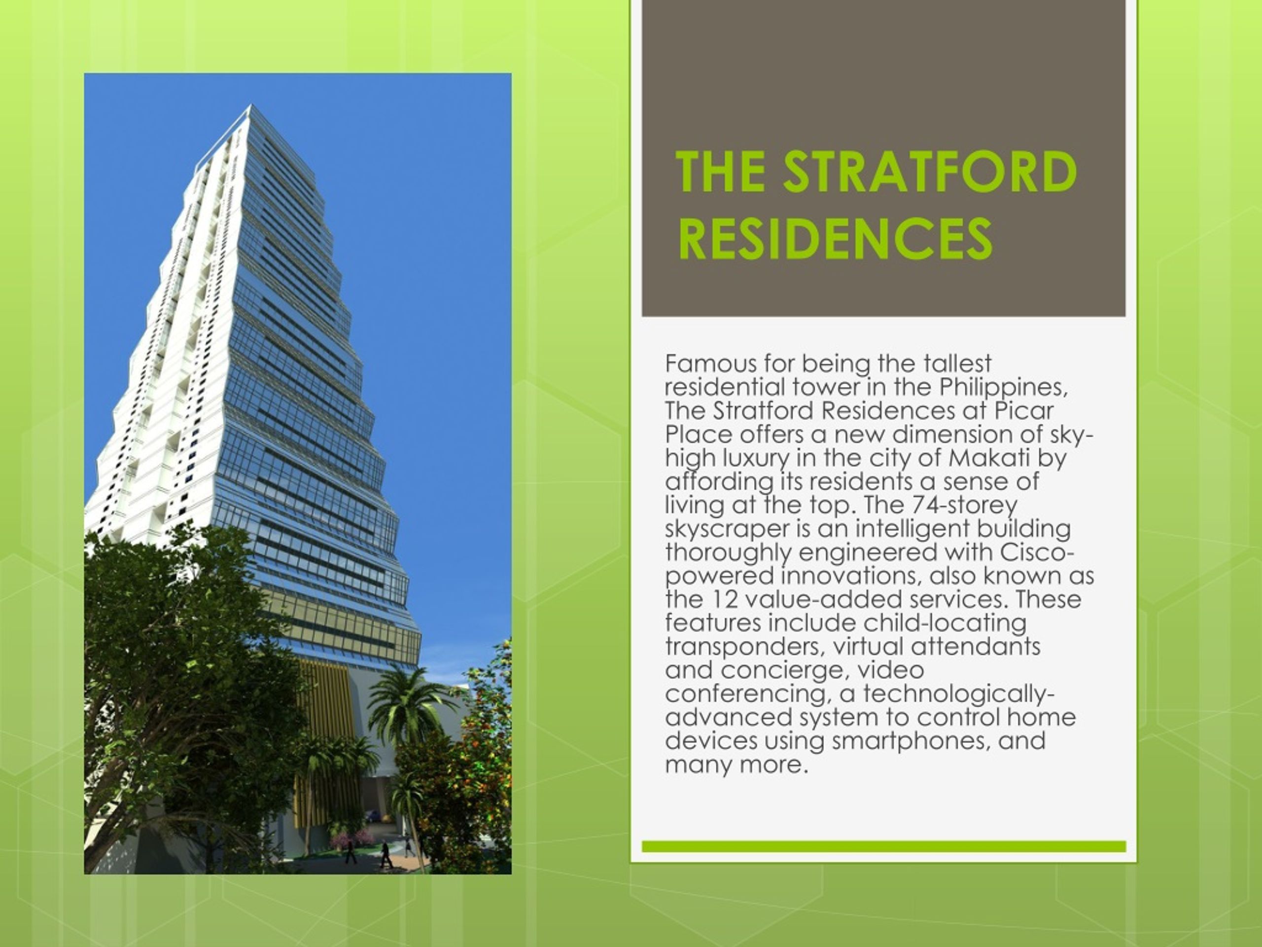 PPT - THE STRATFORD RESIDENCES PowerPoint Presentation, free download ...
