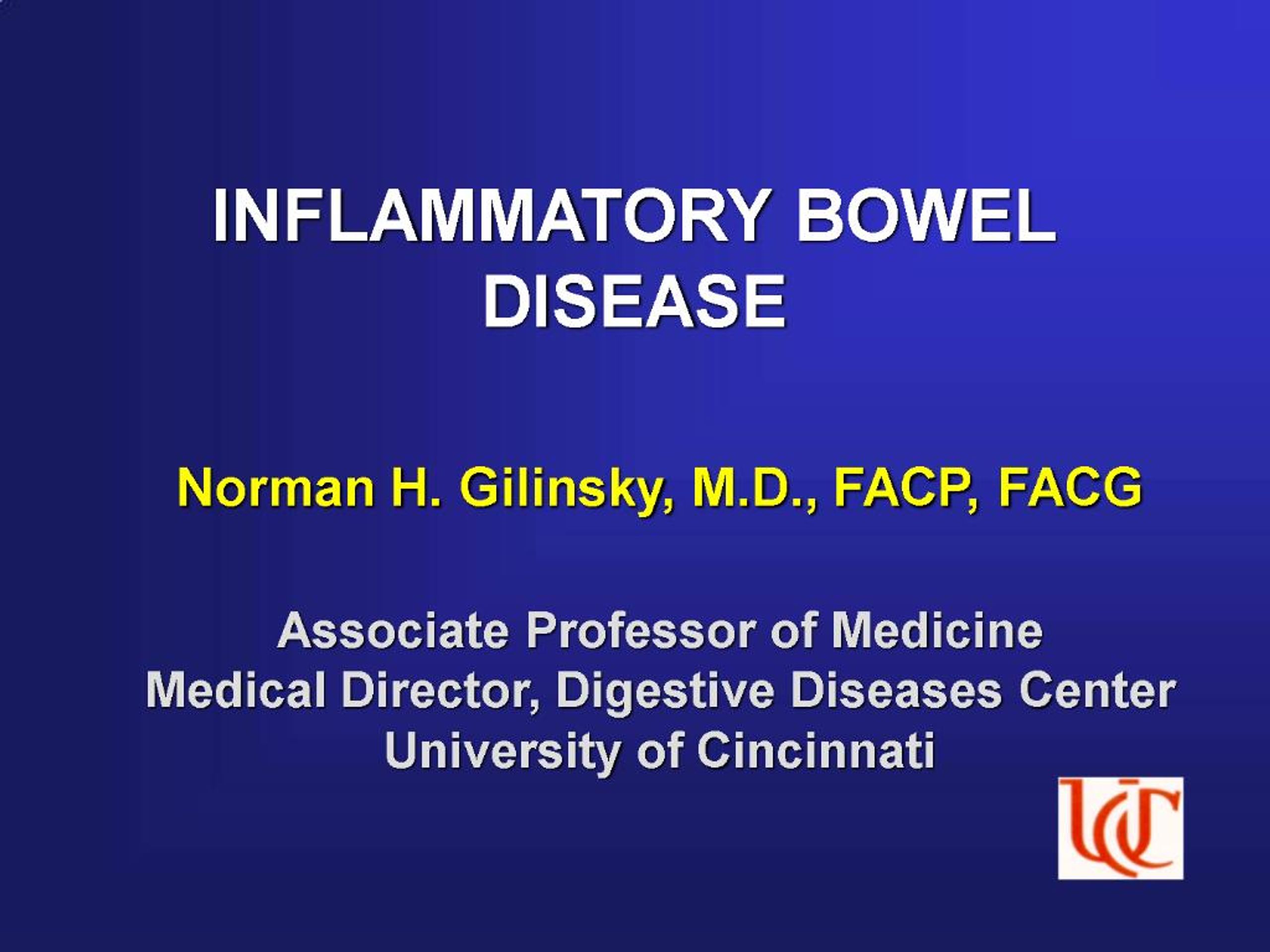 PPT - INFLAMMATORY BOWEL DISEASE PowerPoint Presentation, free download ...