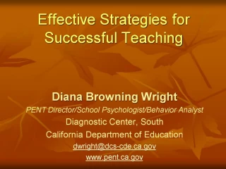 PPT - Effective Teaching Strategies PowerPoint Presentation, free ...