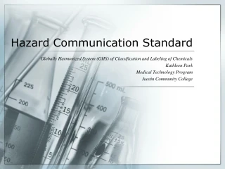 PPT - Hazard Communication Standard PowerPoint Presentation, free ...