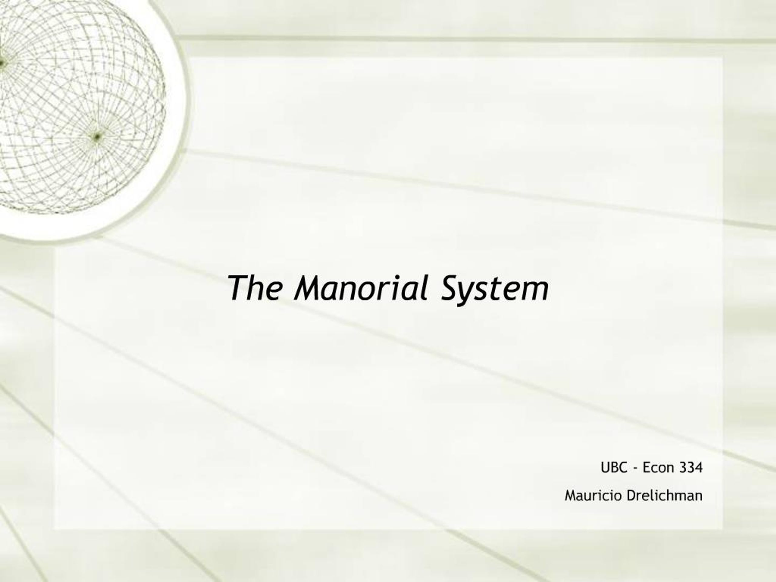 PPT - The Manorial System PowerPoint Presentation, free download - ID ...