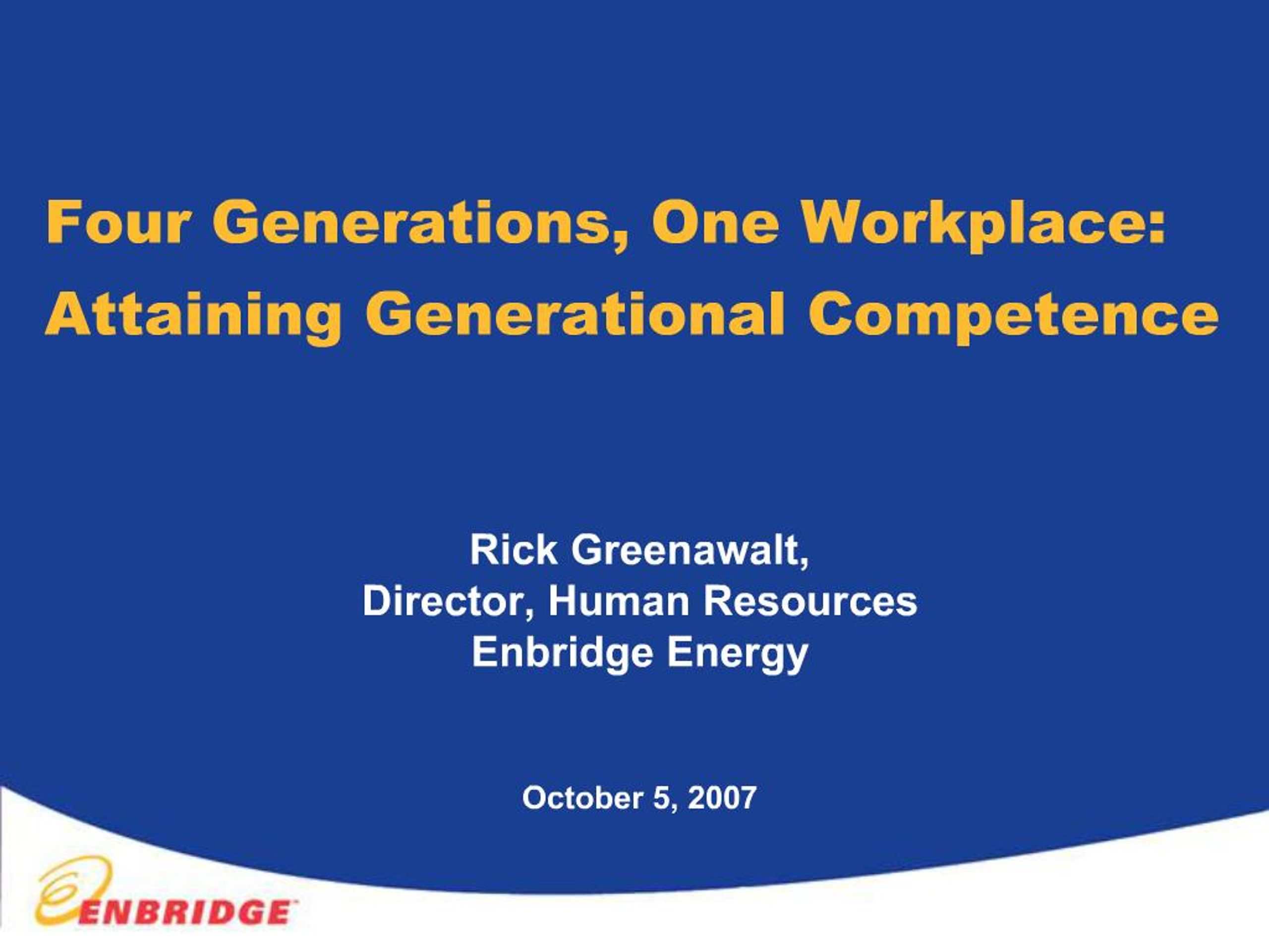 PPT - Four Generations, One Workplace: Attaining Generational ...