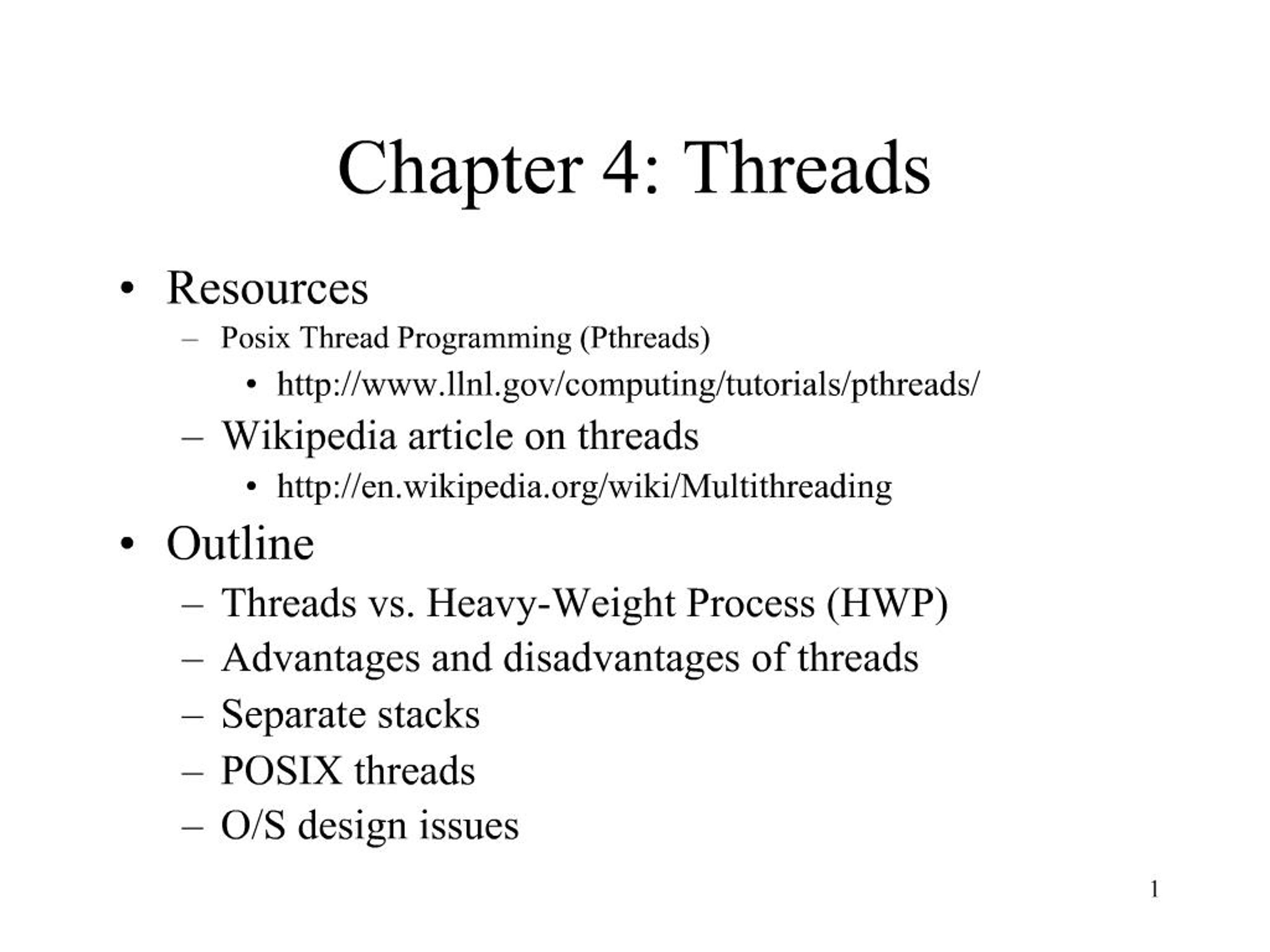 PPT - Chapter 4: Threads PowerPoint Presentation, free download - ID ...